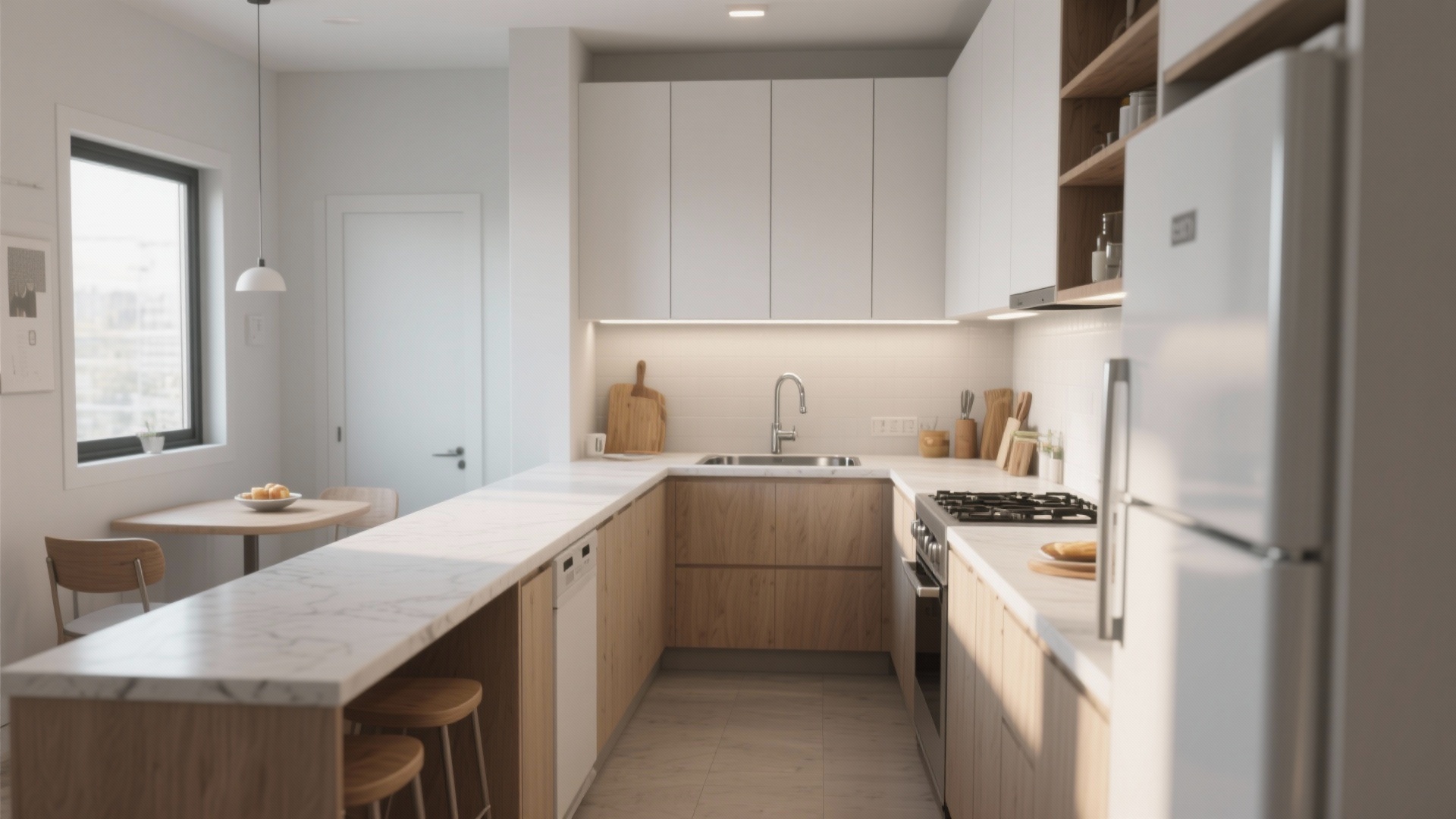 L-Shaped Kitchen Design Ideas – Modern, Functional & Stylish