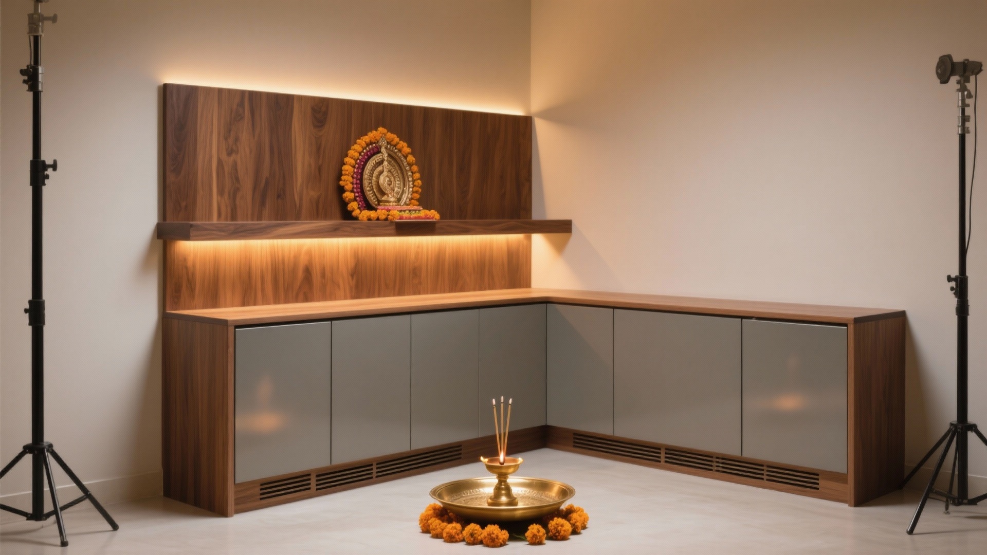 5 Corner Pooja Unit Designs That Elevate Small Homes