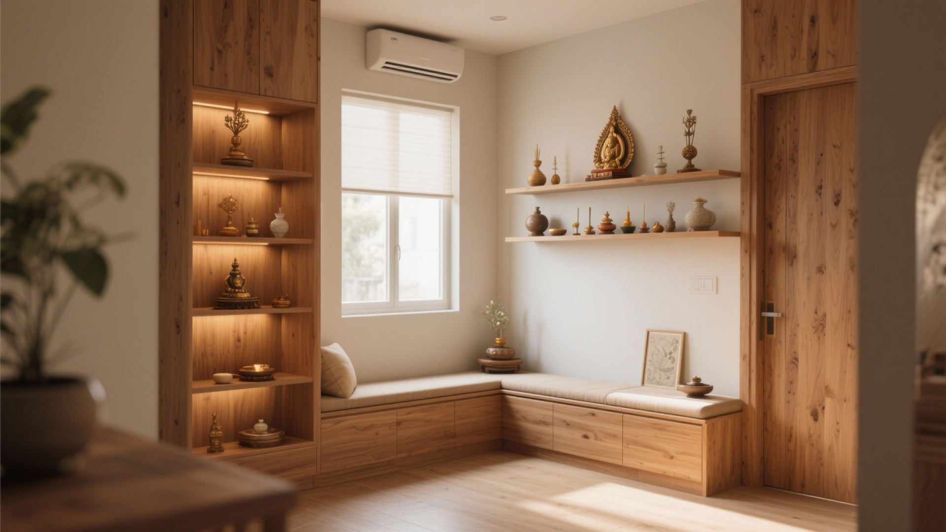 Small God Room Feels Cramped? 5 Small God Room Ideas