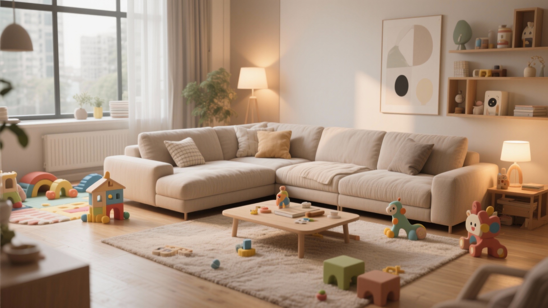 10 Partitioning Ideas for a Horizontal Living Room