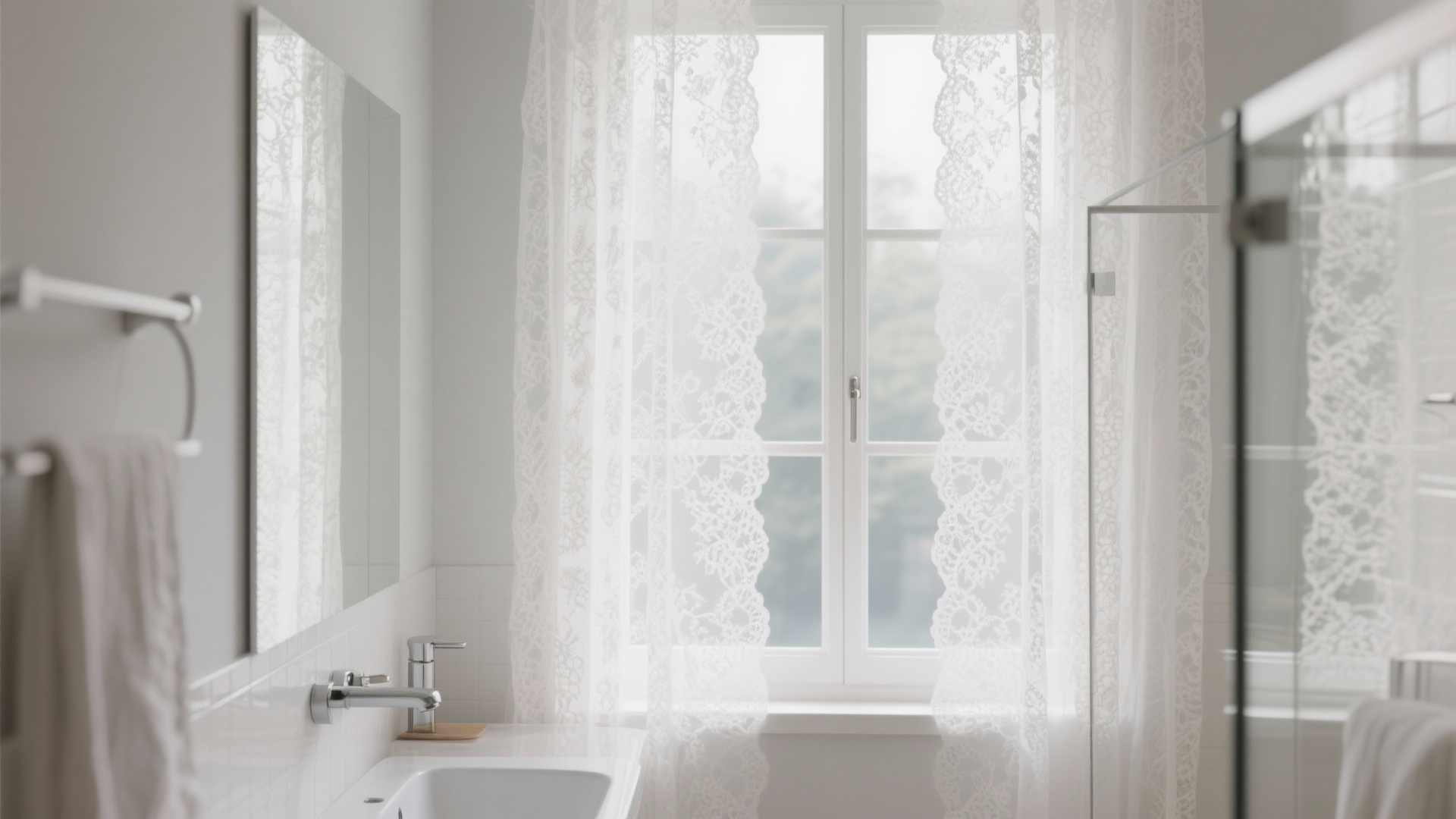 10 Bathroom Window Curtain Ideas with Pictures