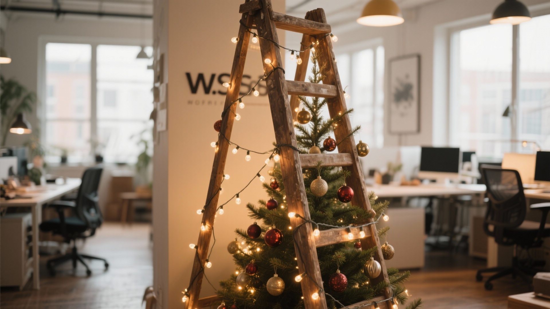 No Space for a Tree? 10 Office Christmas Tree Ideas That Fit