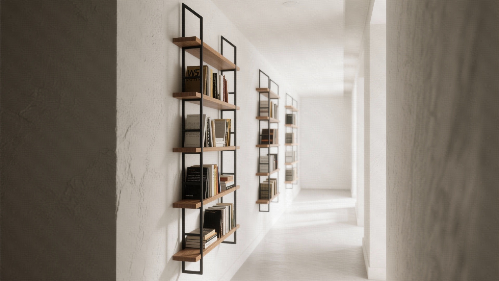 5 ideas for book rack design on wall
