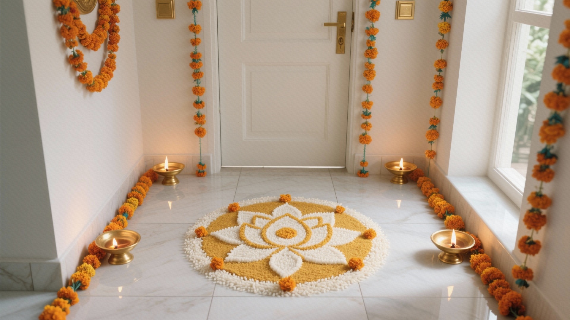 5 Rangoli Designs for Lakshmi Pooja