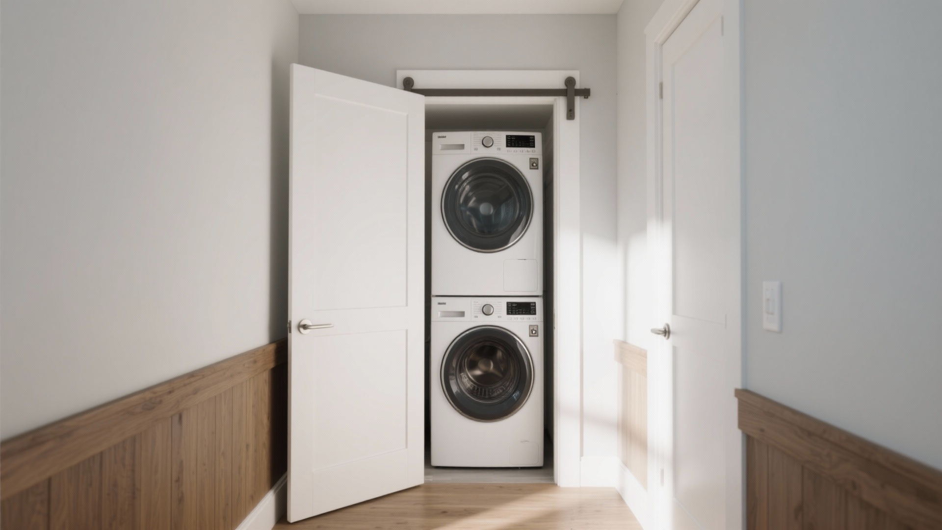 Laundry Closet Door Ideas to Fix Cramped Washer Access