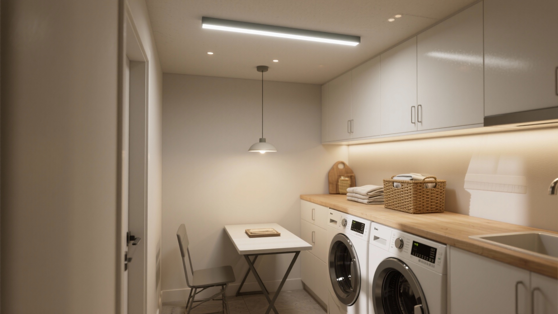 Laundry Room LED Light Fixtures — 5 Pro Ideas