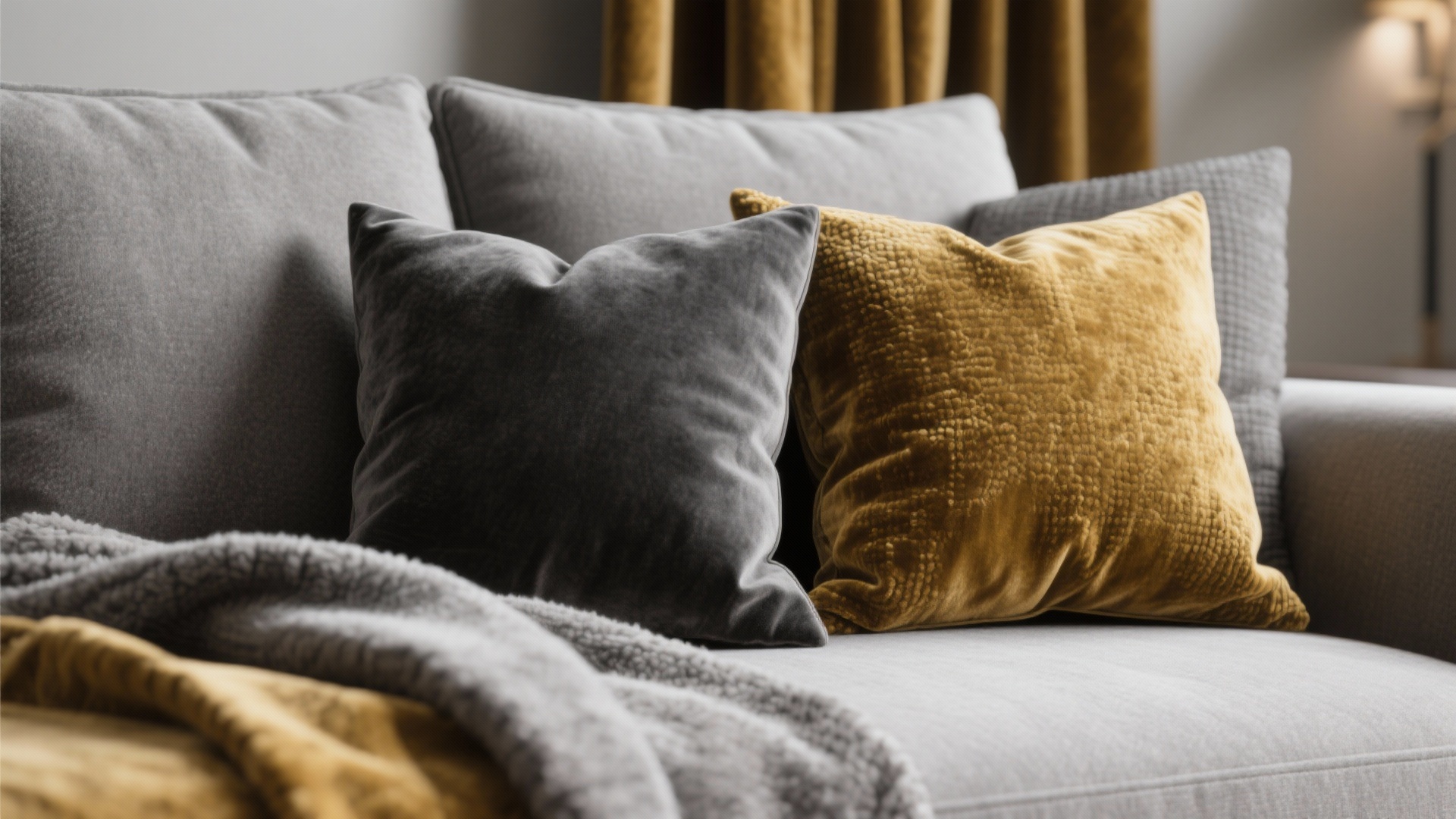 Mustard Yellow & Grey Living Room Ideas (5 Inspo)