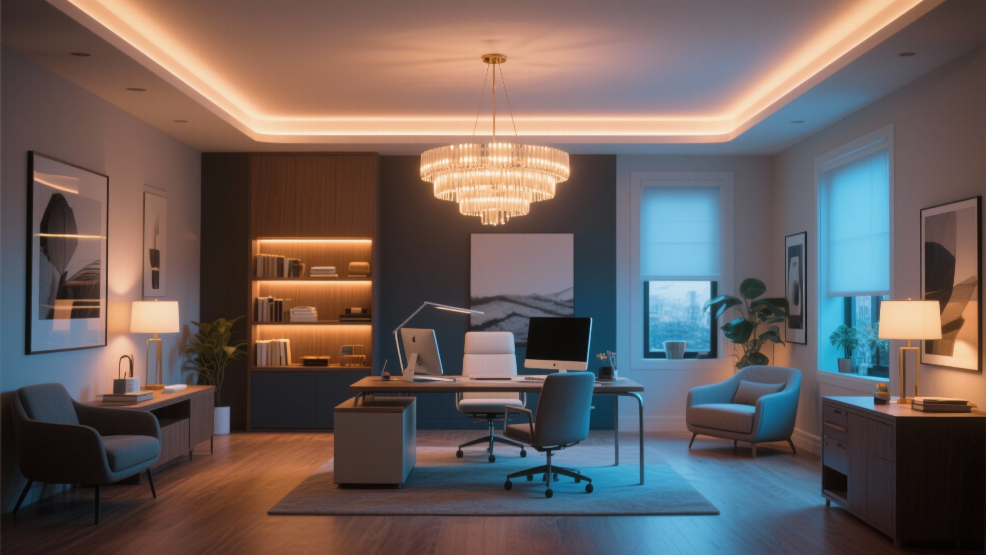 Home Office Too Dark? 10 Ceiling Lighting Ideas