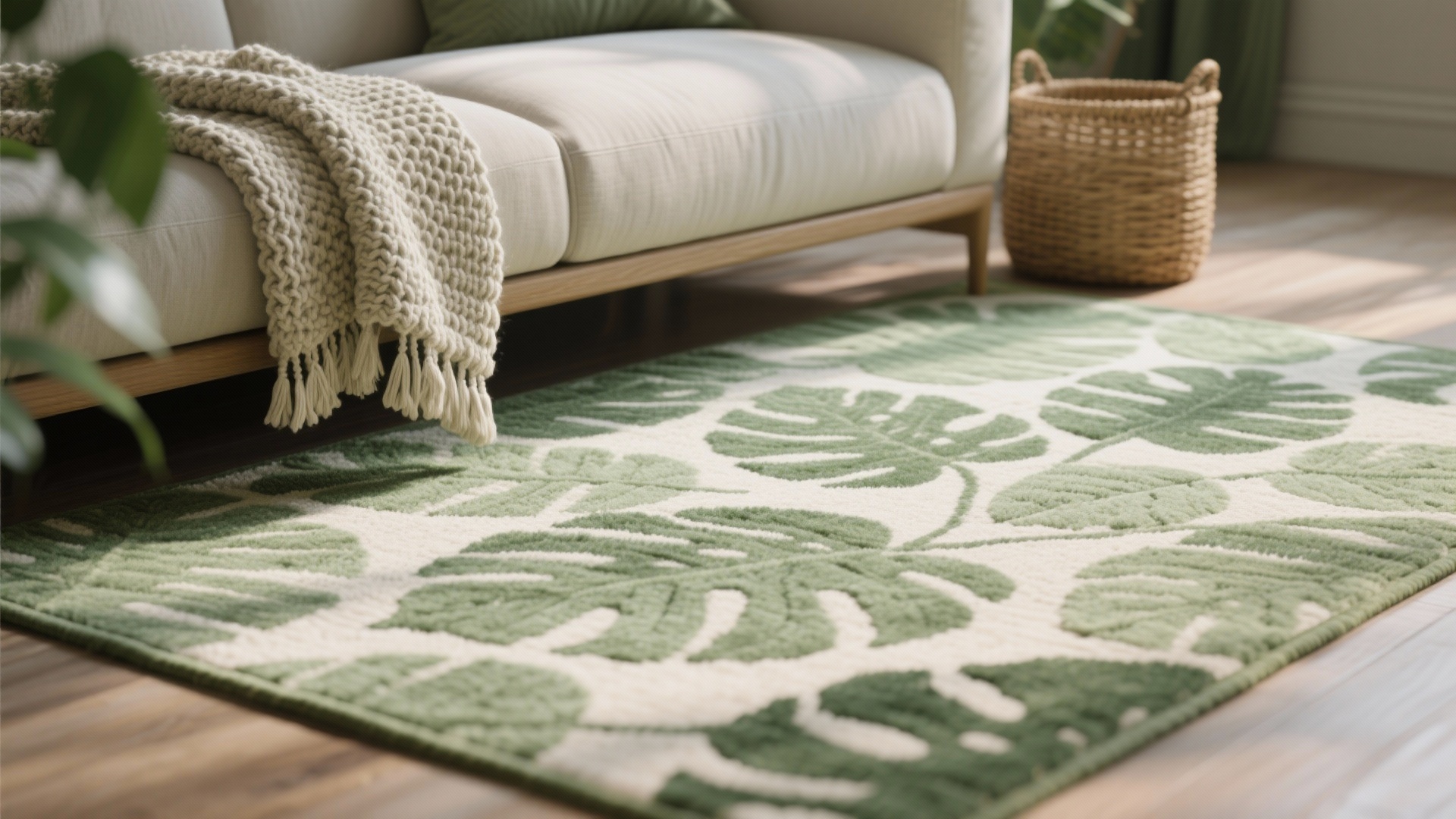 10 Living Room Leaf Rug Ideas – Green 5'x8' Style Guide