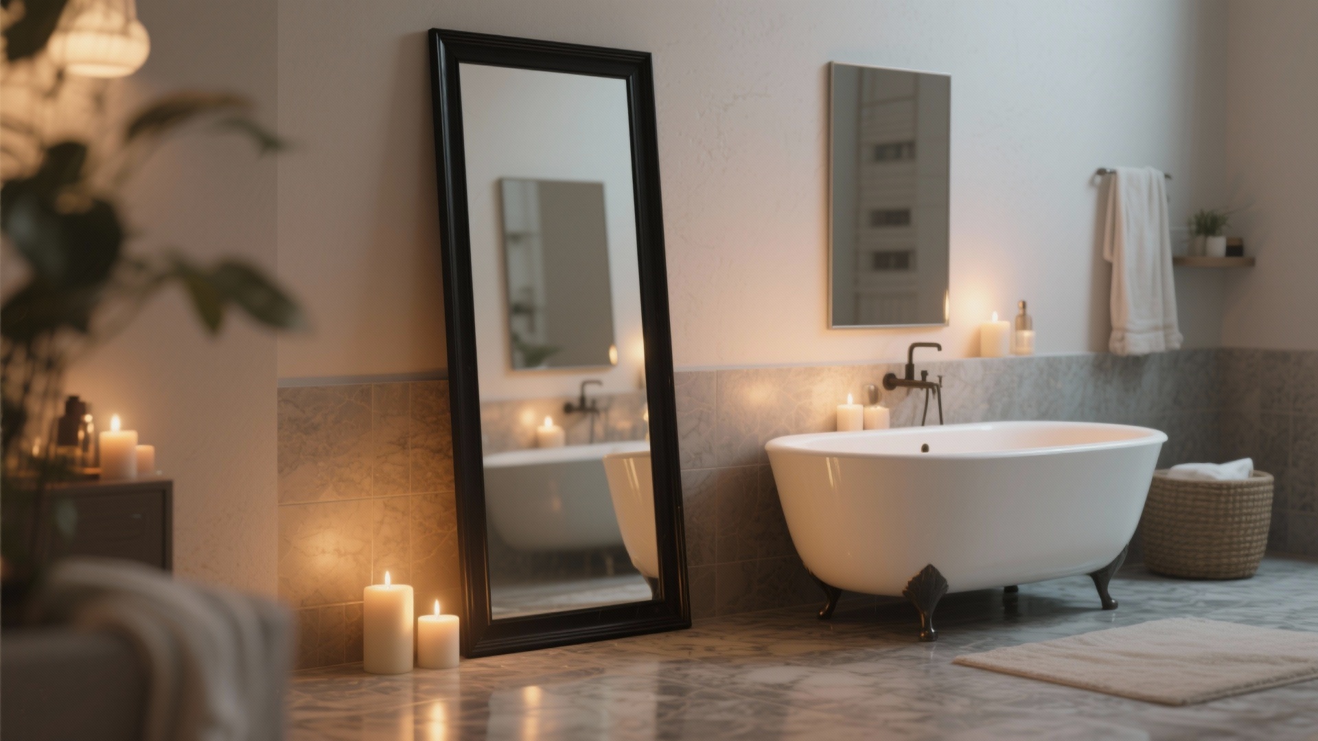 Bathroom Black Frame Mirror: 5 Design Ideas