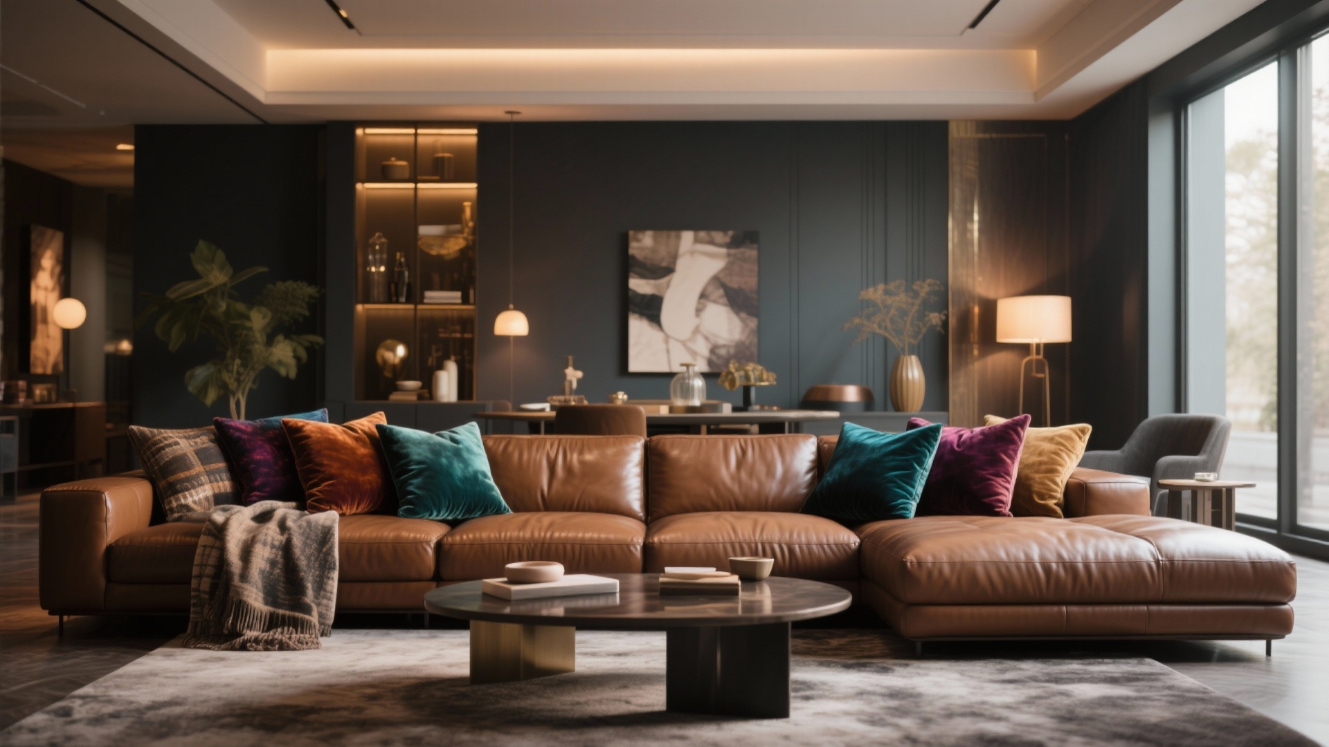 10 Living Room Decor Ideas with Leather Furniture