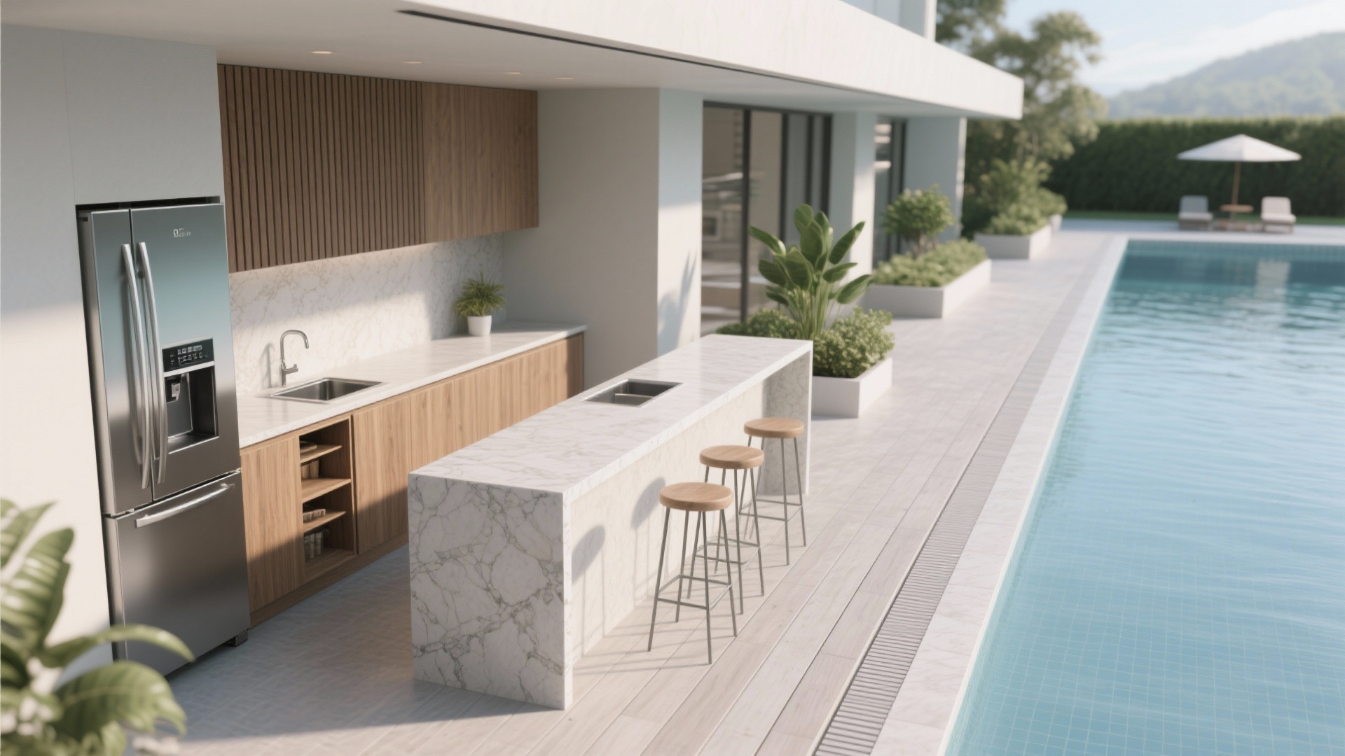 Poolside Outdoor Kitchen Too Tight? 5 Layout Fixes
