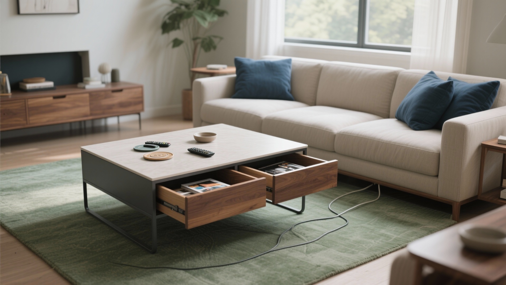 Best Living Room Tables with Drawers: Smart Storage Ideas
