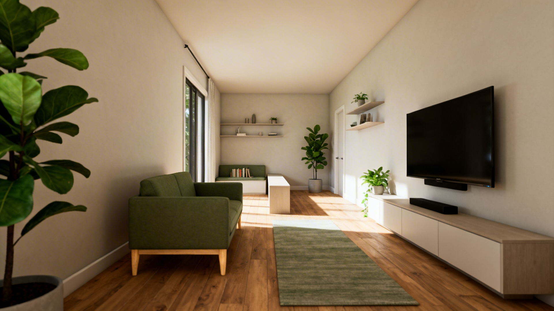 Long Narrow Living Room With TV Feels Like a Hallway? 5 Fixes