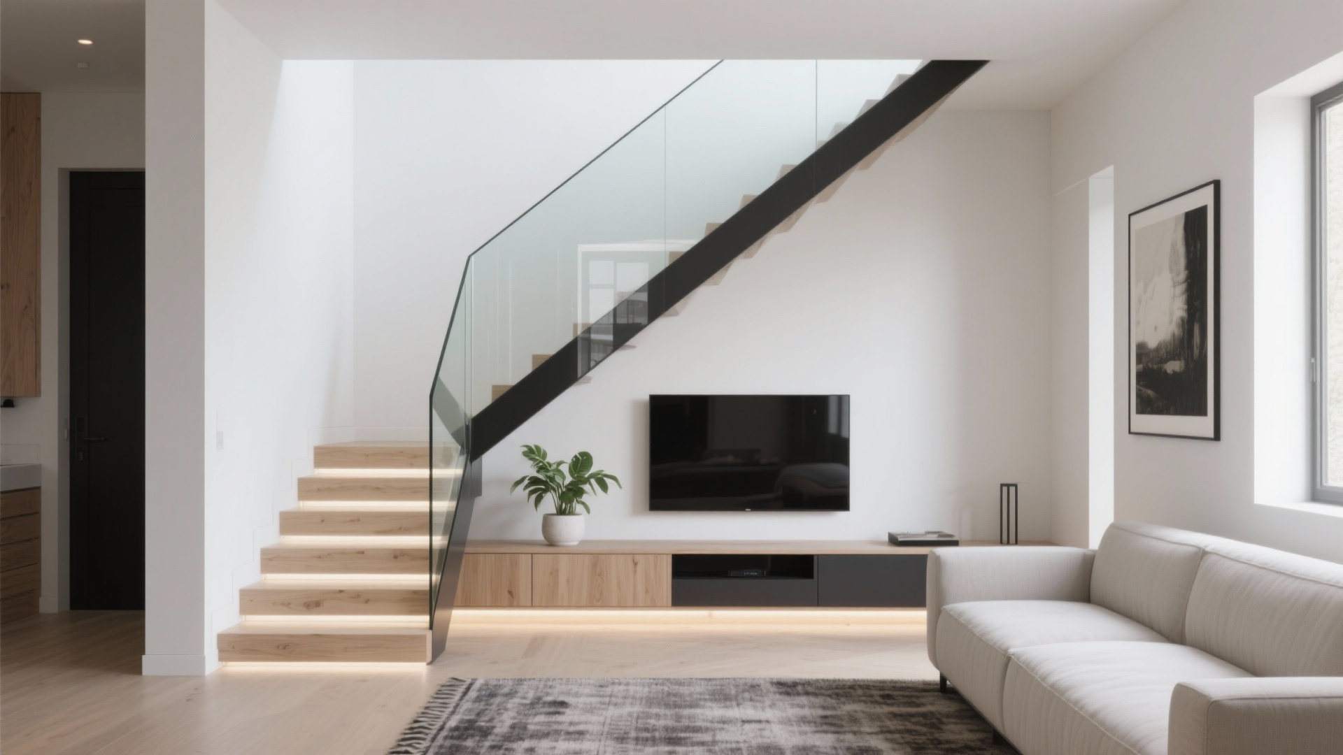 Living Room Feels Cramped? 5 Stairs in Living Room Ideas
