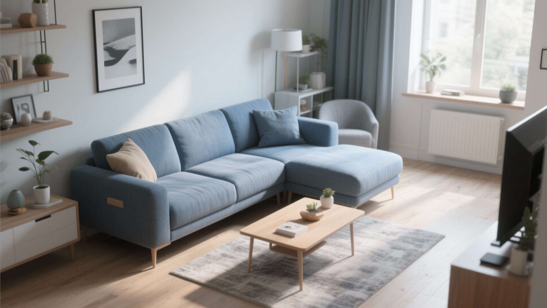 10 Blue Grey Couch Living Room Ideas