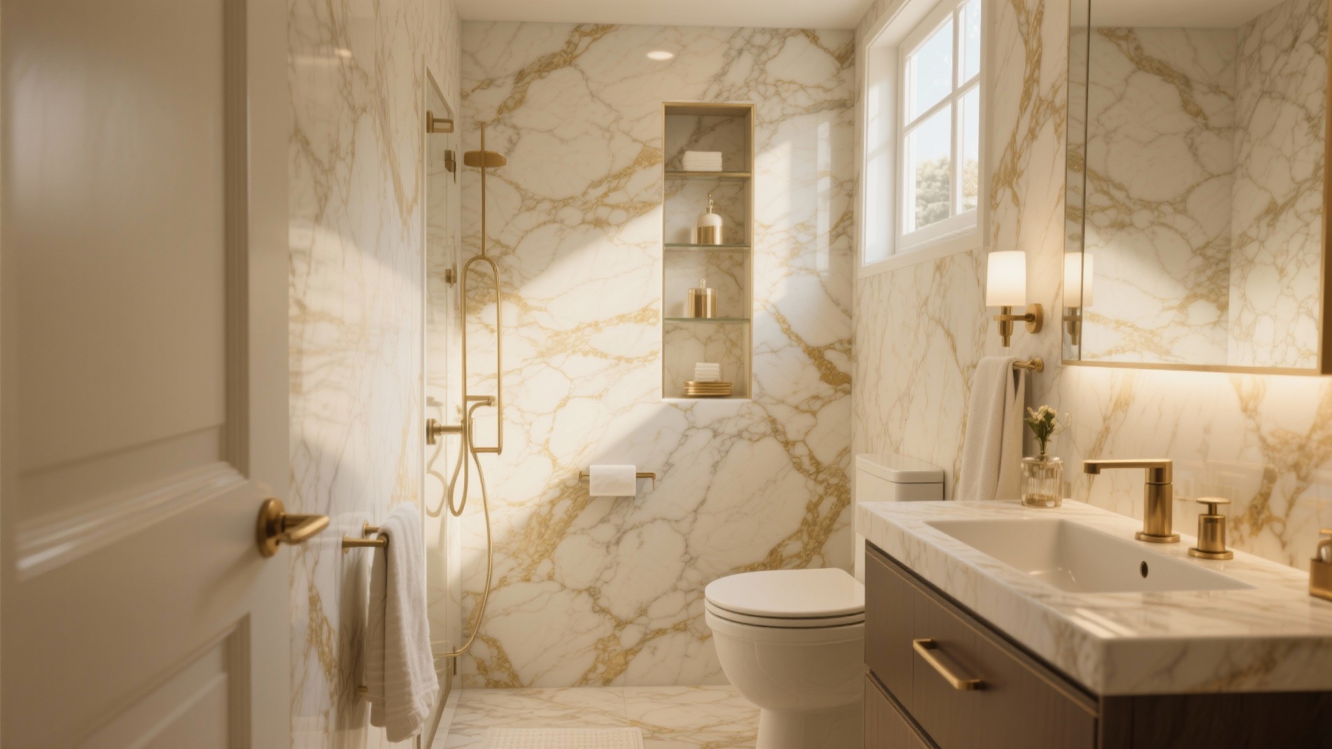 10 Calacatta Gold Bathroom Ideas for Small Spaces