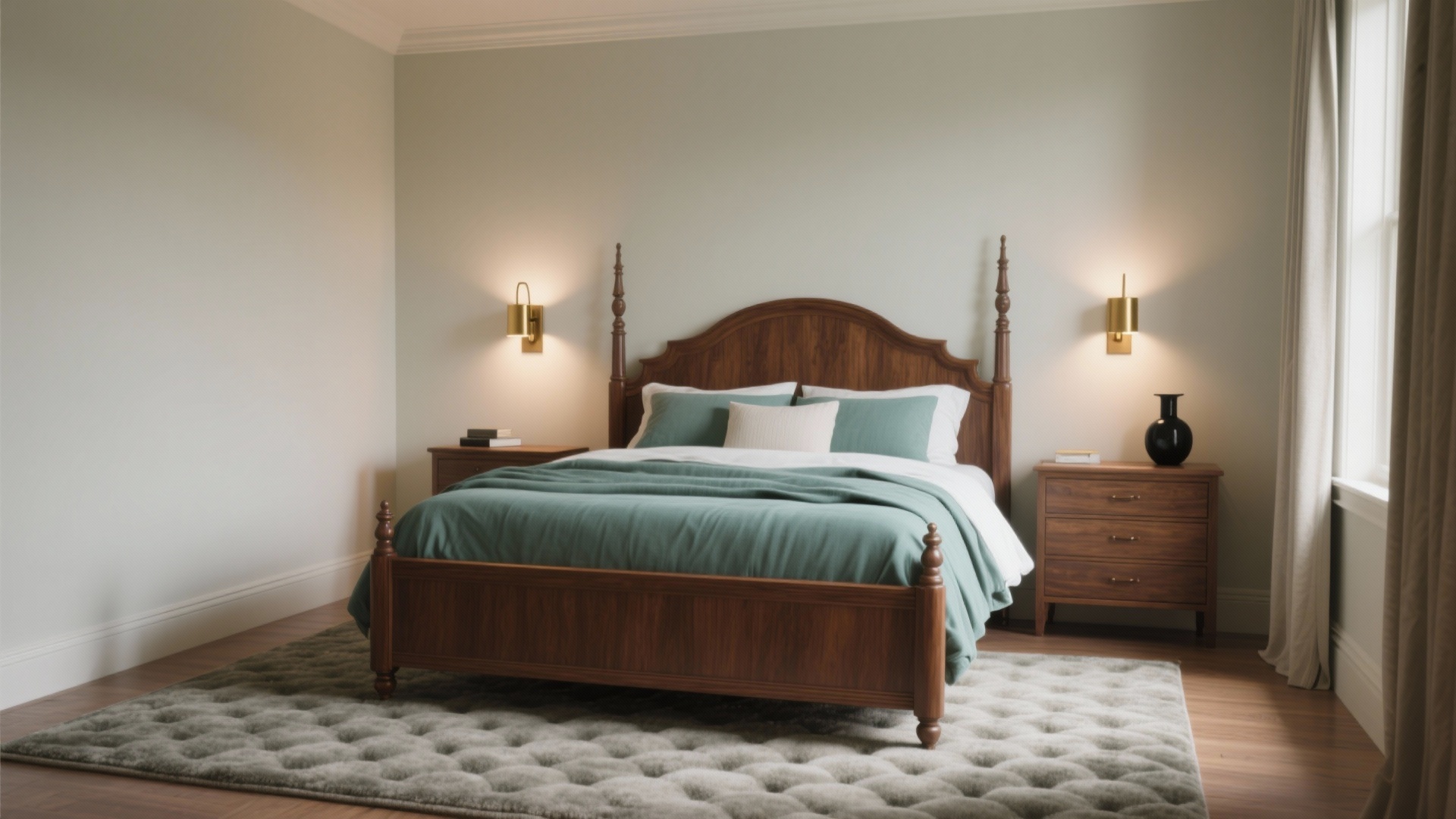 Stylish Bedroom Ideas with Mahogany Furniture