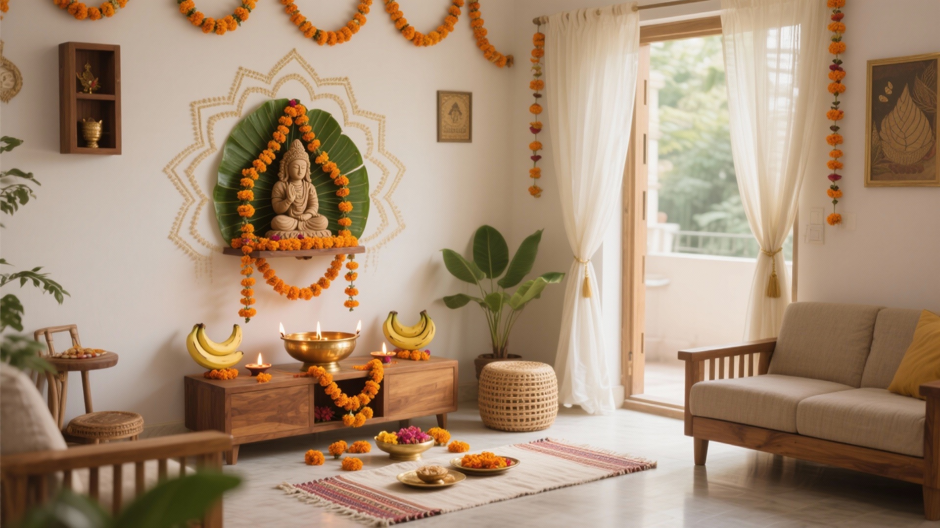 Small Flat? Mangalagaur Pooja Decoration Ideas That Fit
