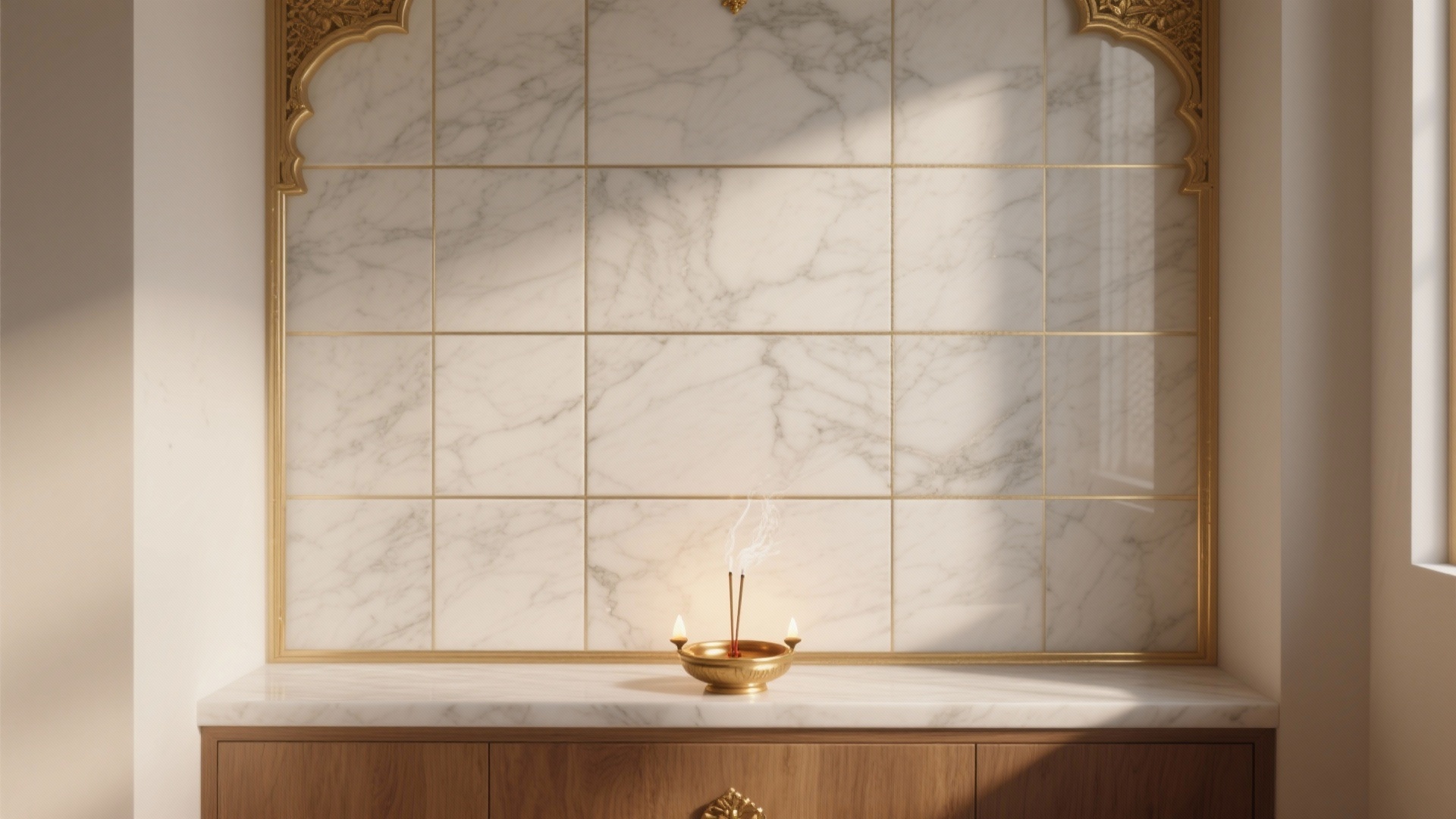 5 Temple Wall Tiles Design Ideas for Small Shrines