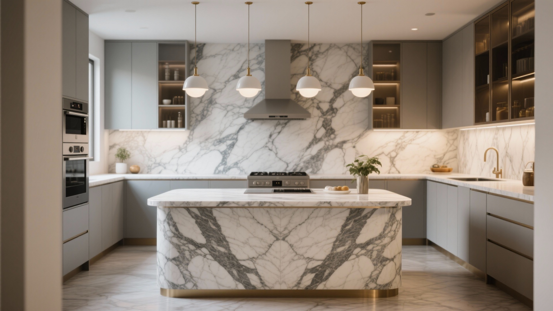 White Marble Kitchen Feels Cold? 5 Layout & Texture Fixes