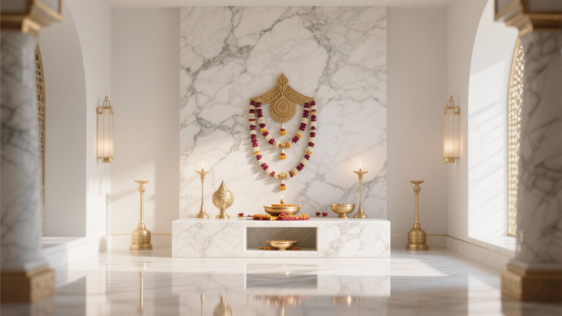 5 Inspiring Pooja Room Background Designs