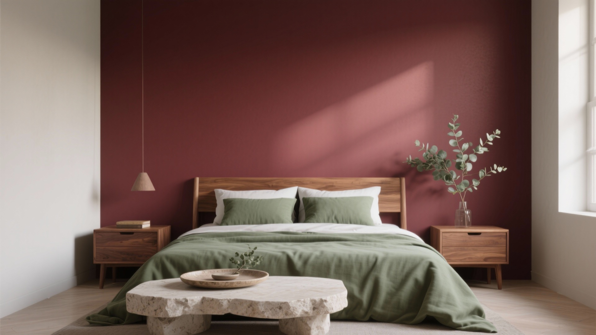 Maroon Wall Paint Design: 5 Ways to Avoid a Dark Room