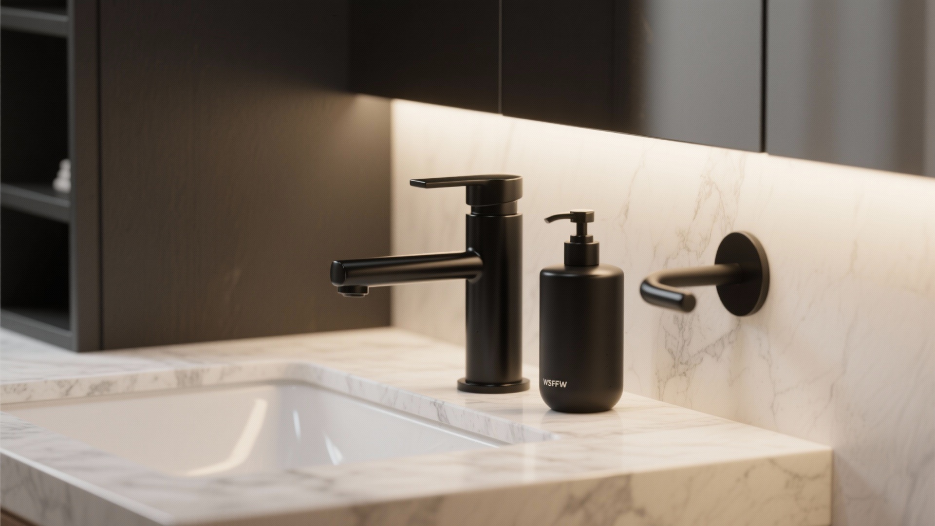 Black Bathroom Soap Dispenser: 5 Small-Space Ideas