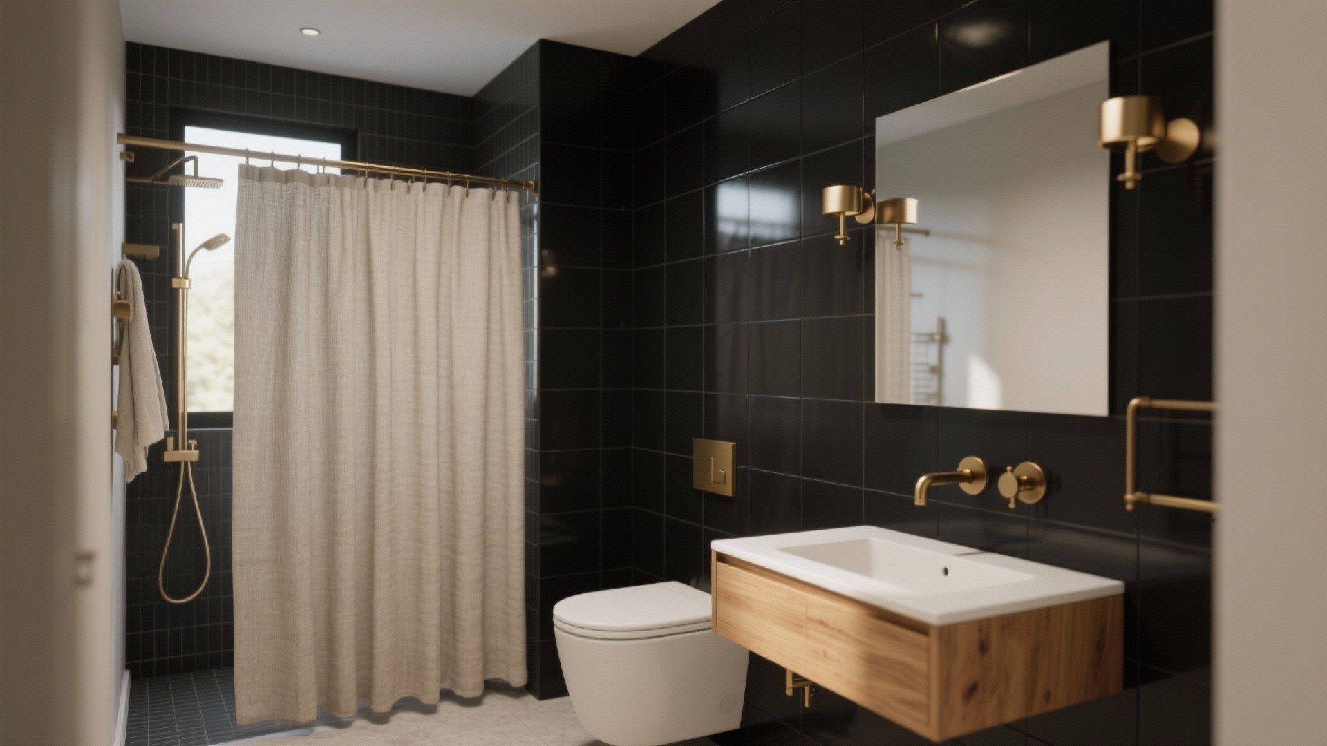 5 Black Tile Bathroom Ideas That Make Small Spaces Shine