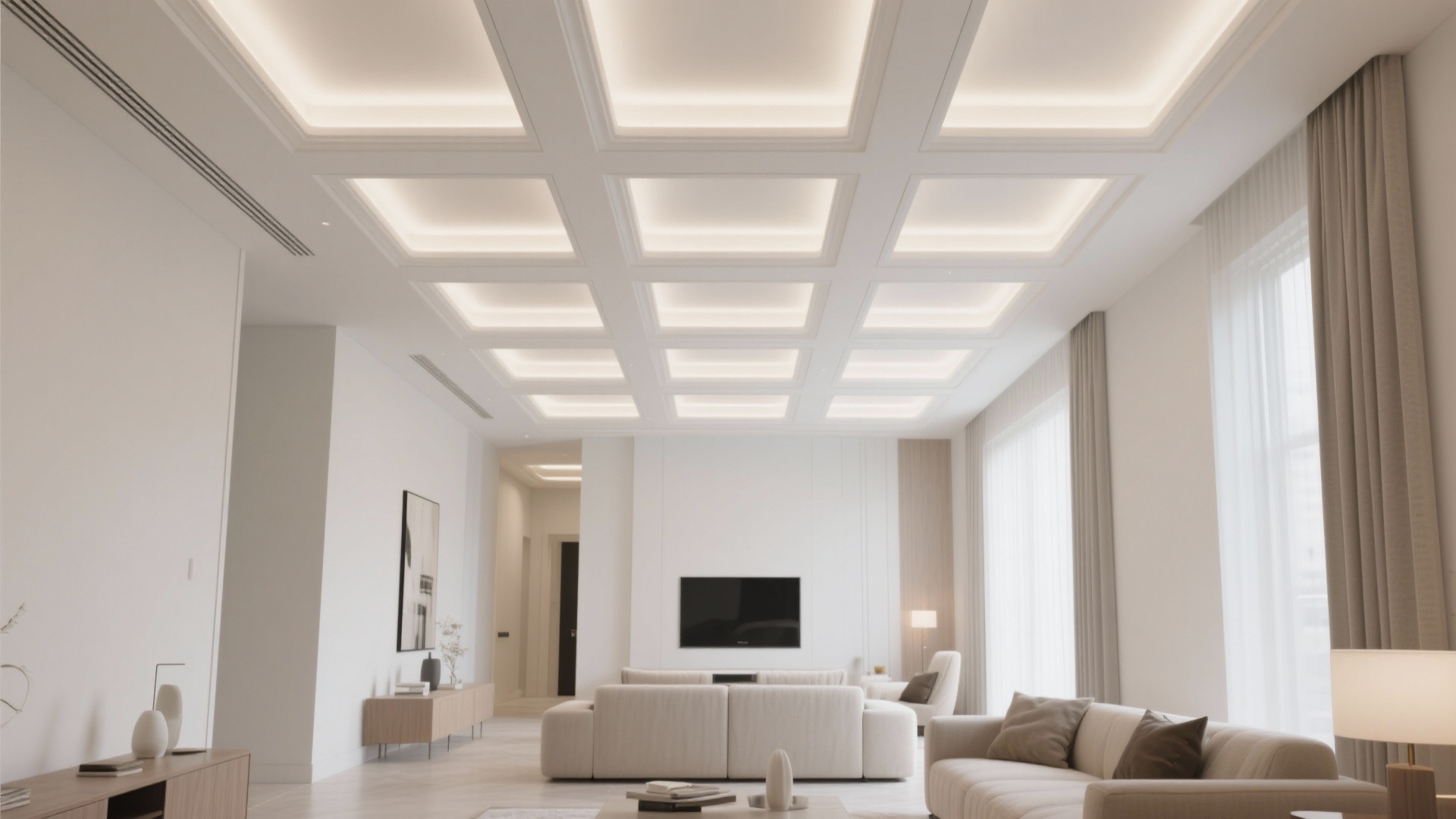 5 Square False Ceiling Designs for Hall