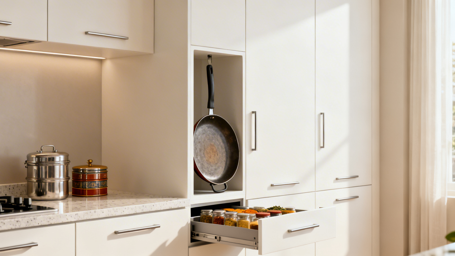Indian Small Flat Kitchen Ideas to Fix Cramped Layouts