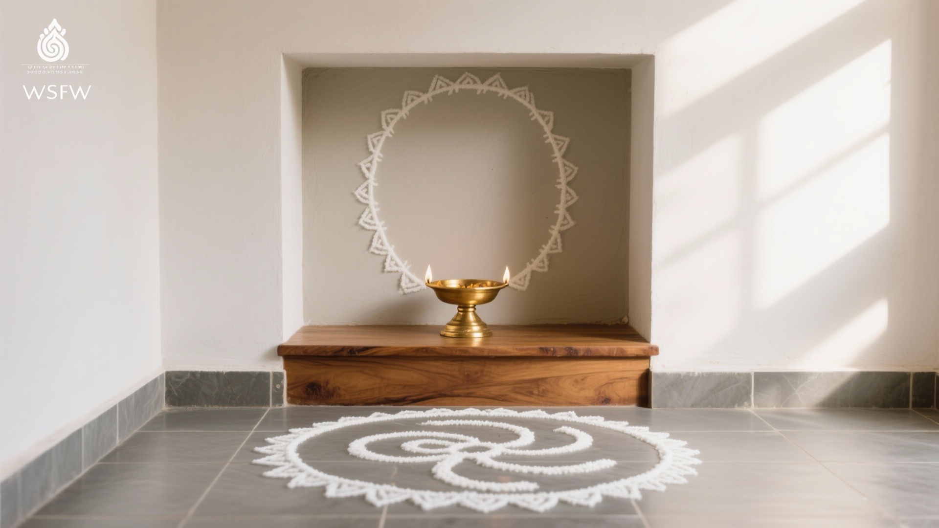 5 Pooja Room Kolam Designs That Elevate Small Spaces