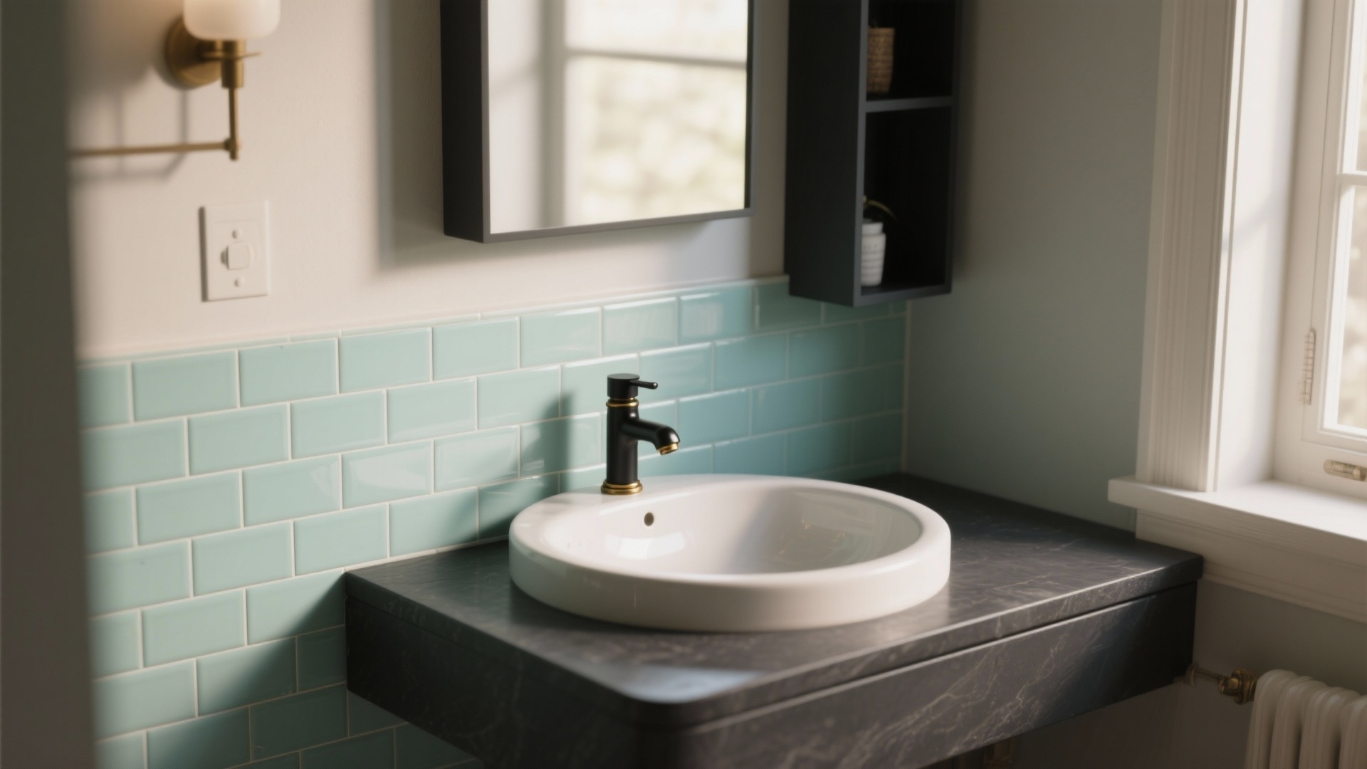 Mint Green and Gray Bathroom — 5 Design Ideas