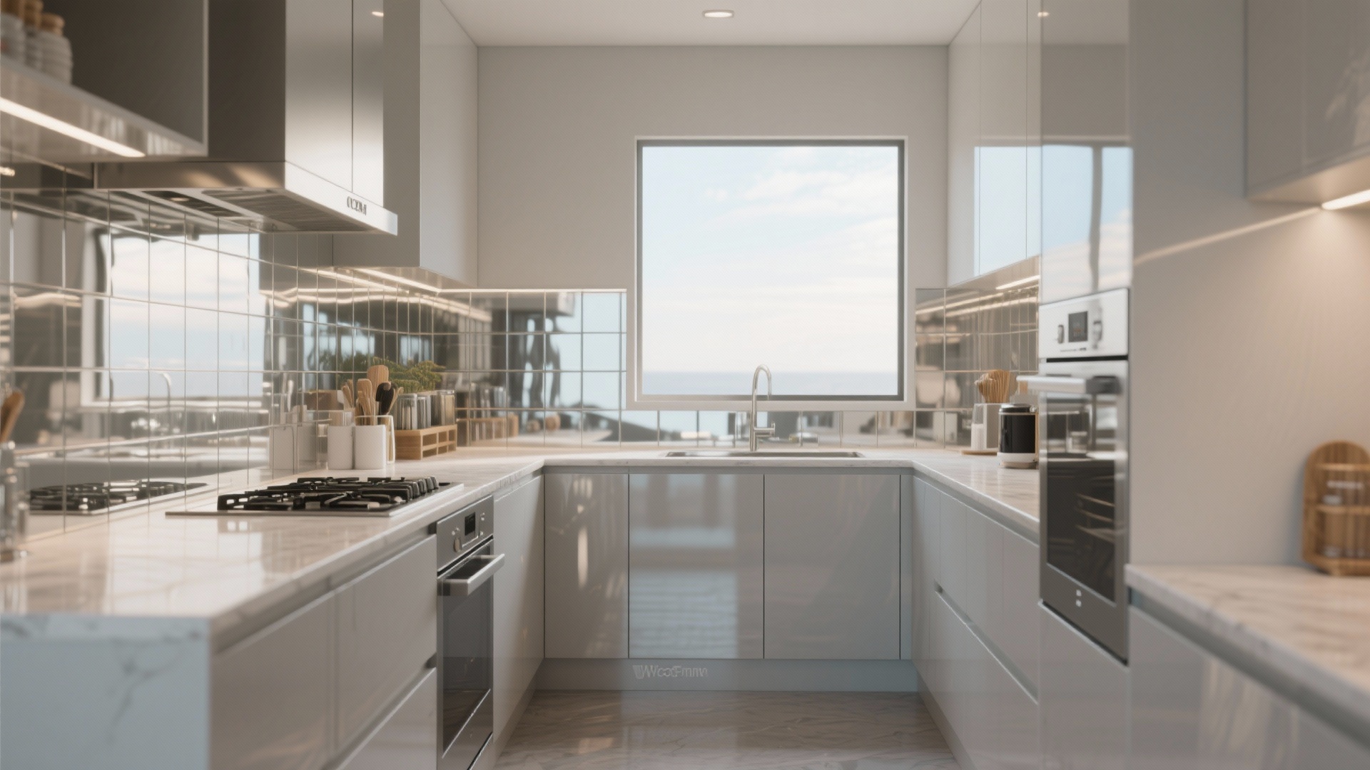 5 Glass Backsplash Kitchen Ideas for Small Kitchens