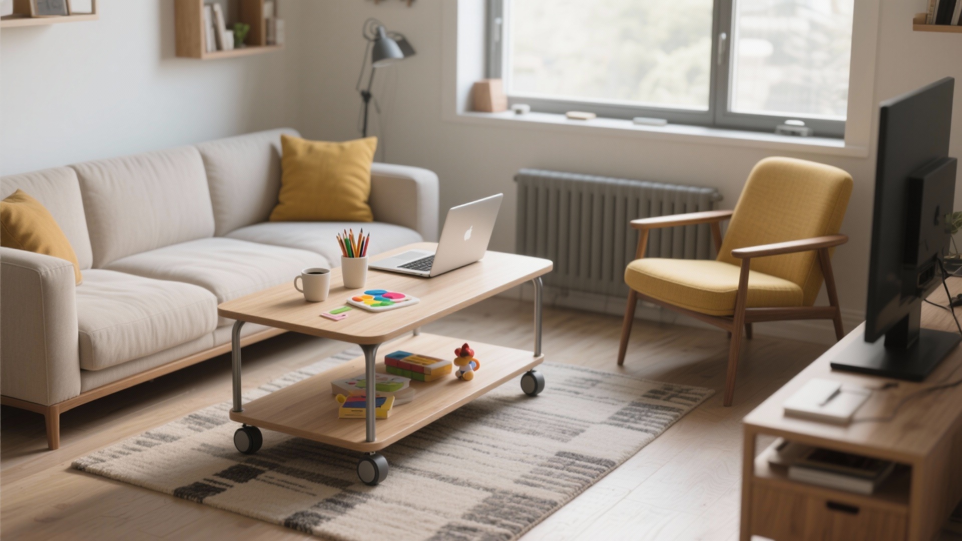 Small Low Table on Wheels: Ultimate Space-Saving Solution
