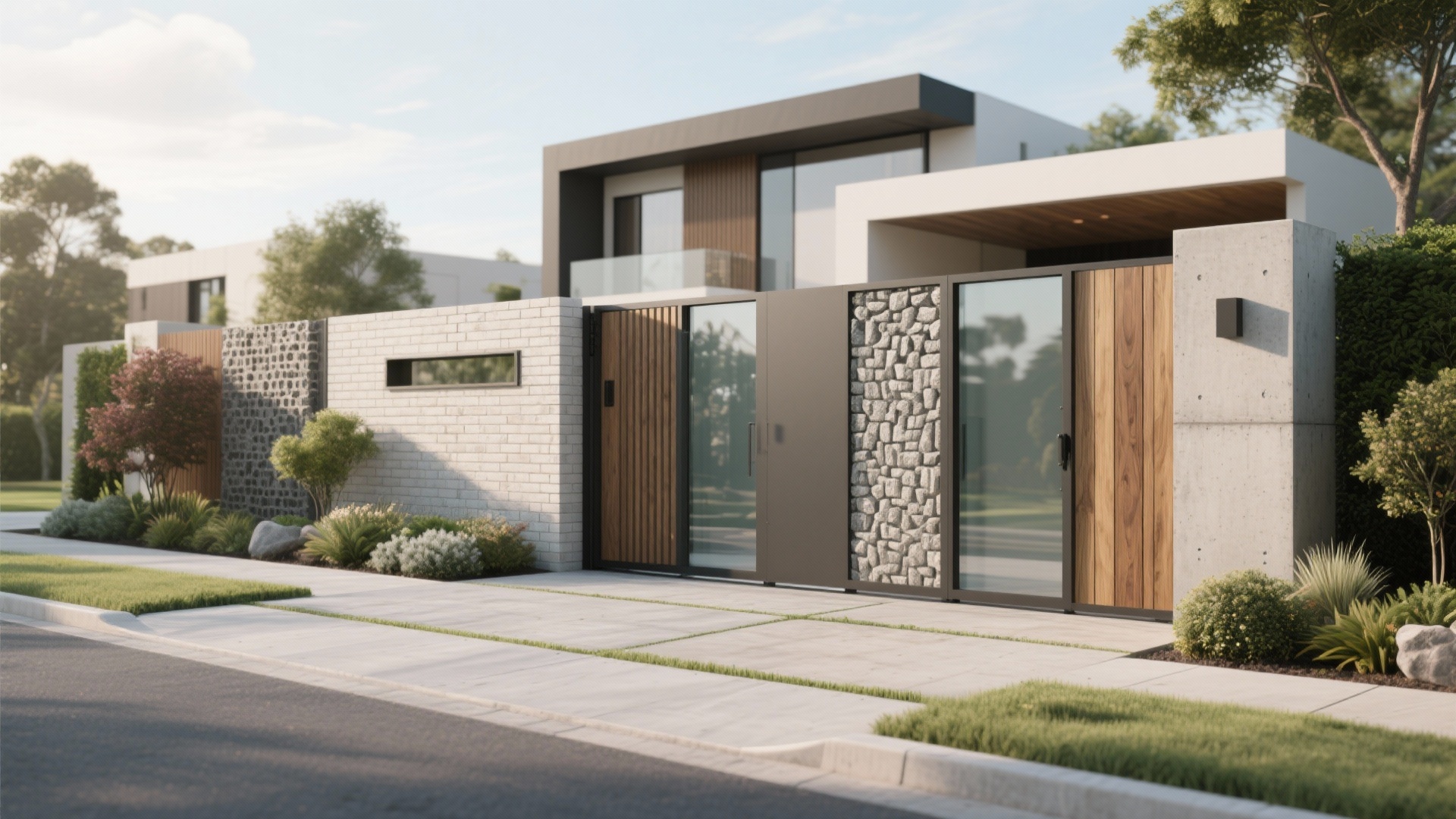 5 Boundary Wall Designs with Gate Ideas