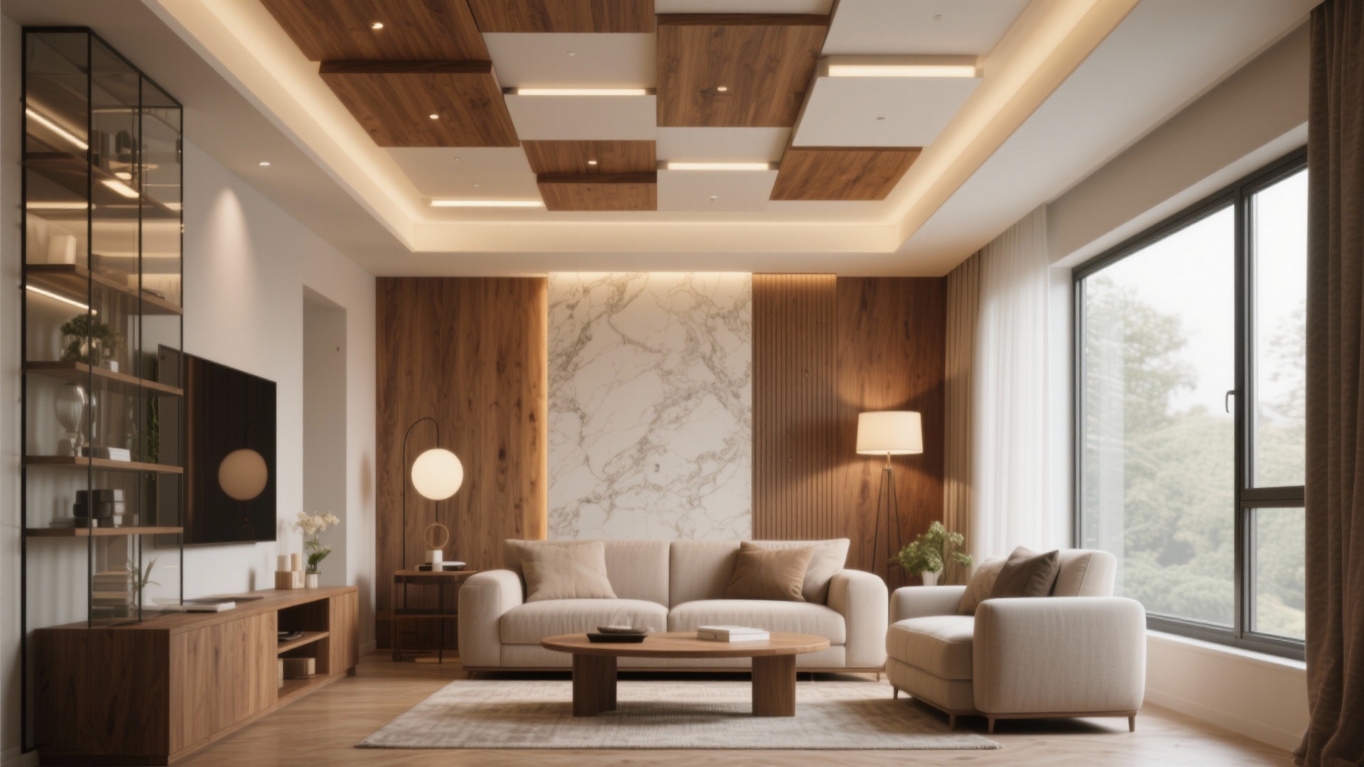 5 Modern Drawing Room Ceiling Design Ideas