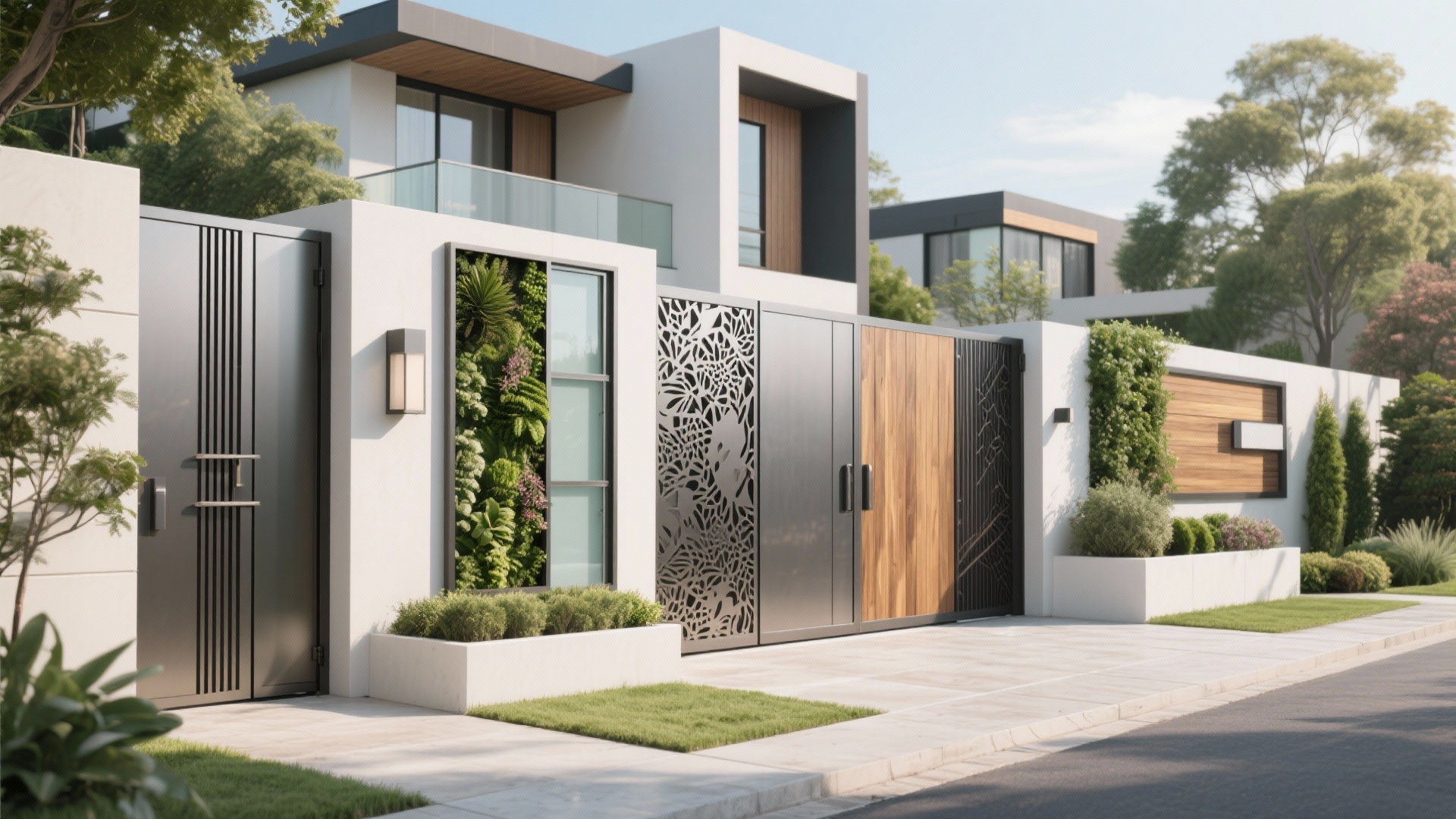 5 Modern Compound Wall Gate Designs for 2024