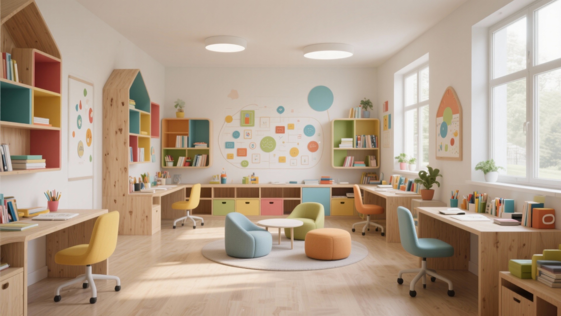 5 Modern Kids Study Room Ideas