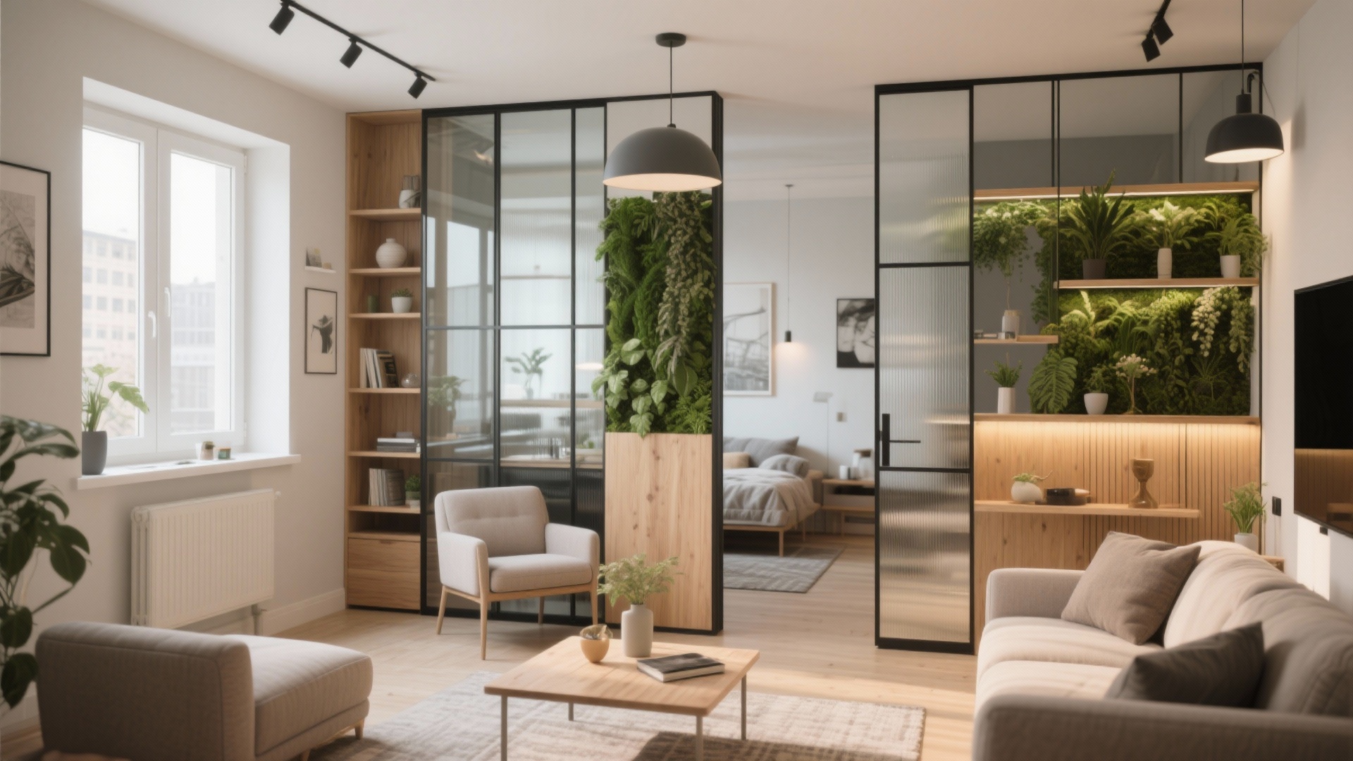 Living Room Feels Cramped? 5 Living Room Partition Ideas