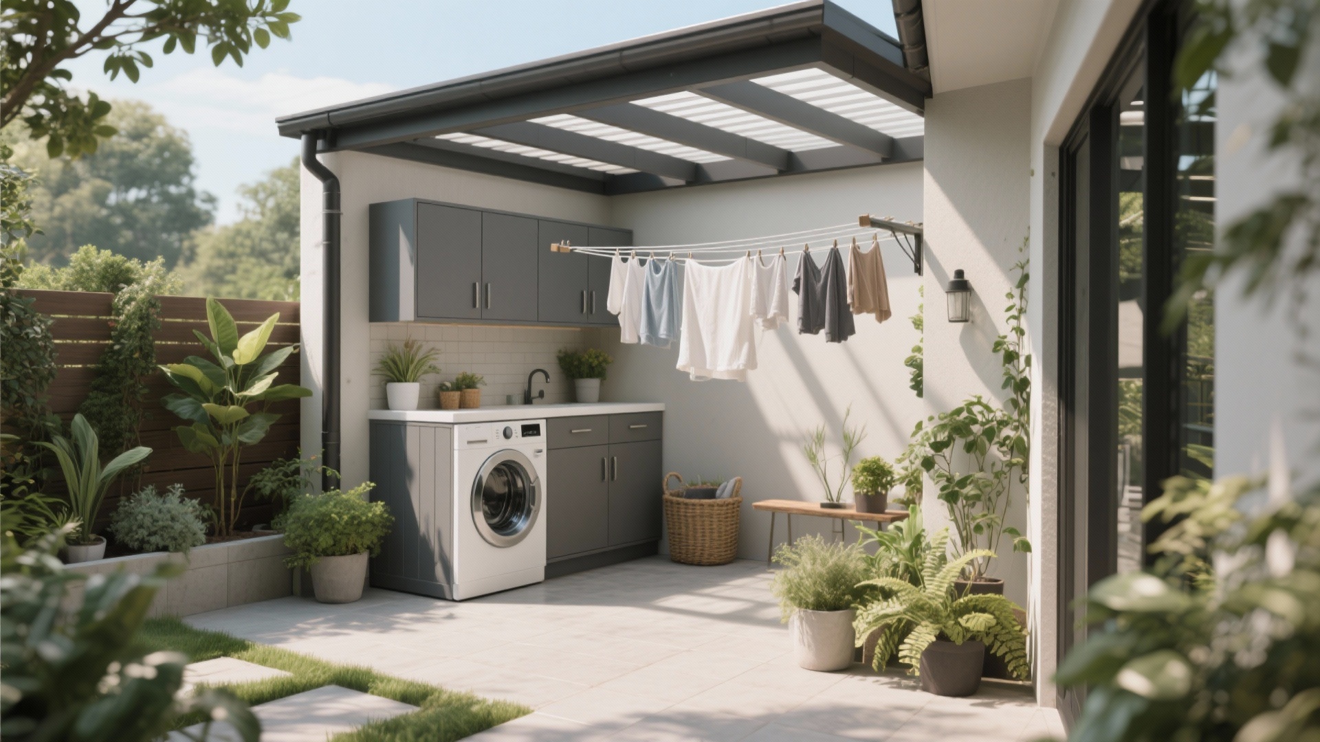 Tiny Backyard? 5 Outdoor Laundry Area Ideas That Fit