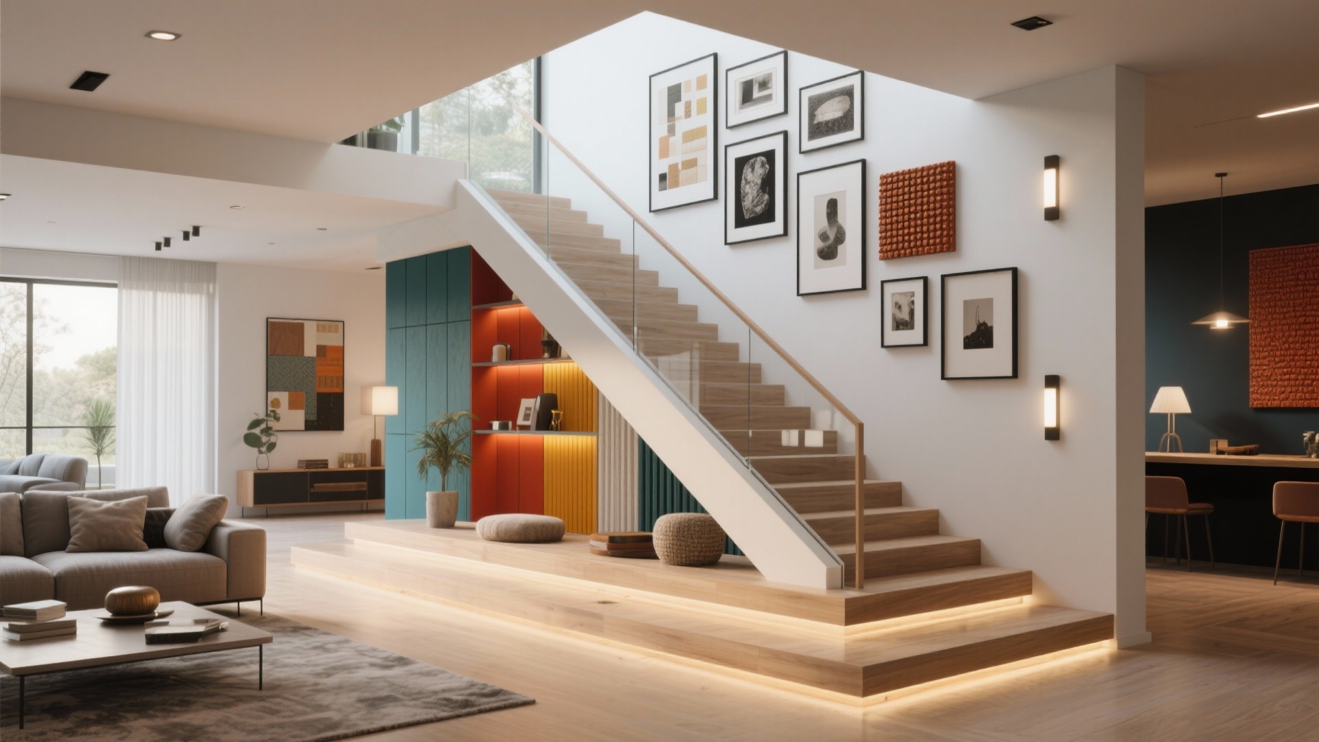 Staircase Wall Feels Empty? 10 Staircase Wall Decor Ideas