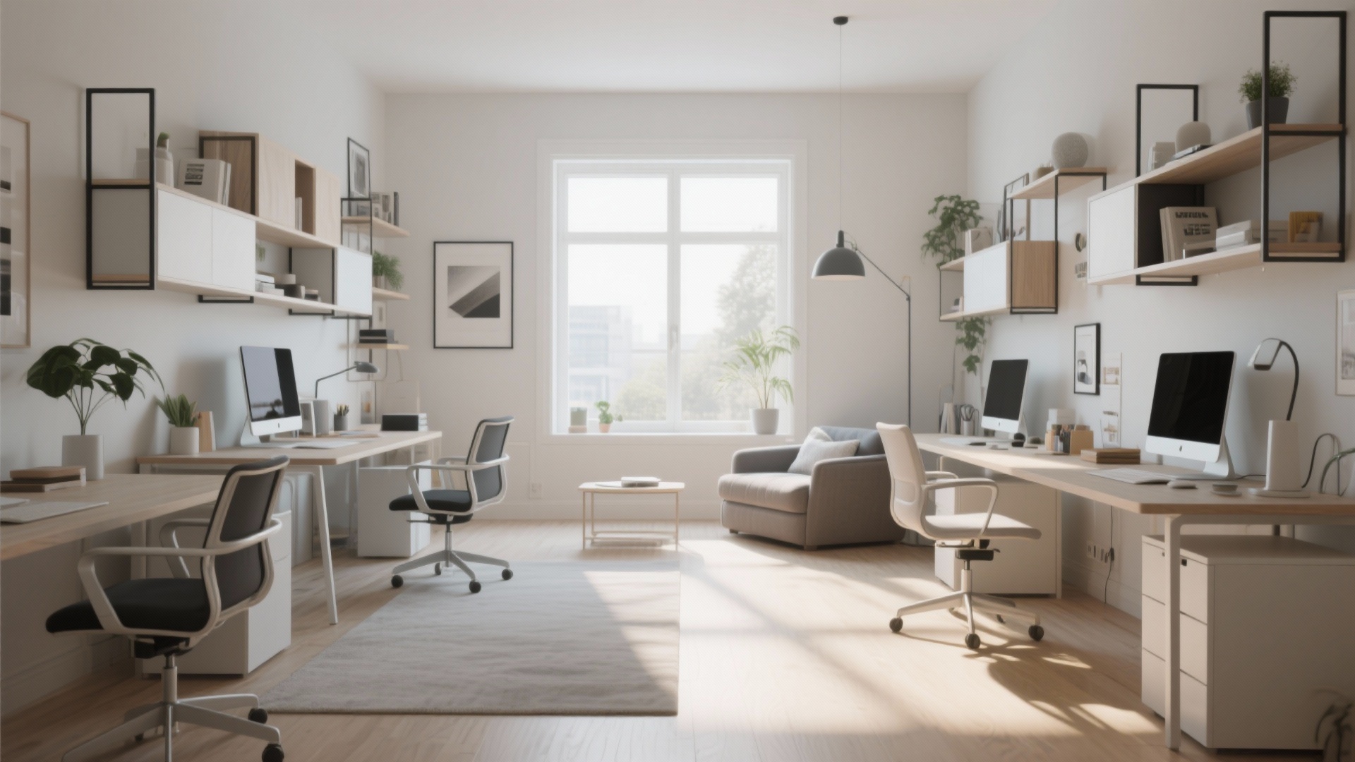 10 Home Office Furniture Arrangement Ideas