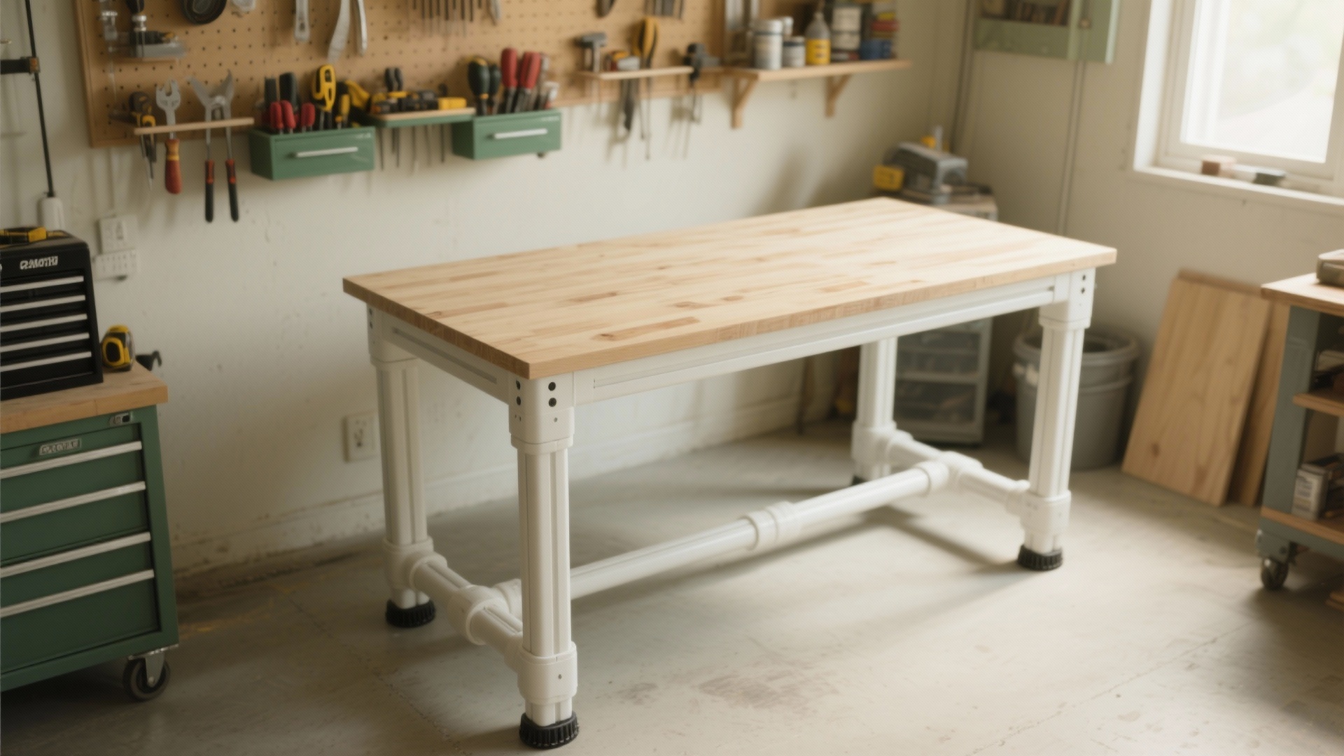 DIY PVC Worktable: Cheap Fix for a Wobbly, Small Workspace