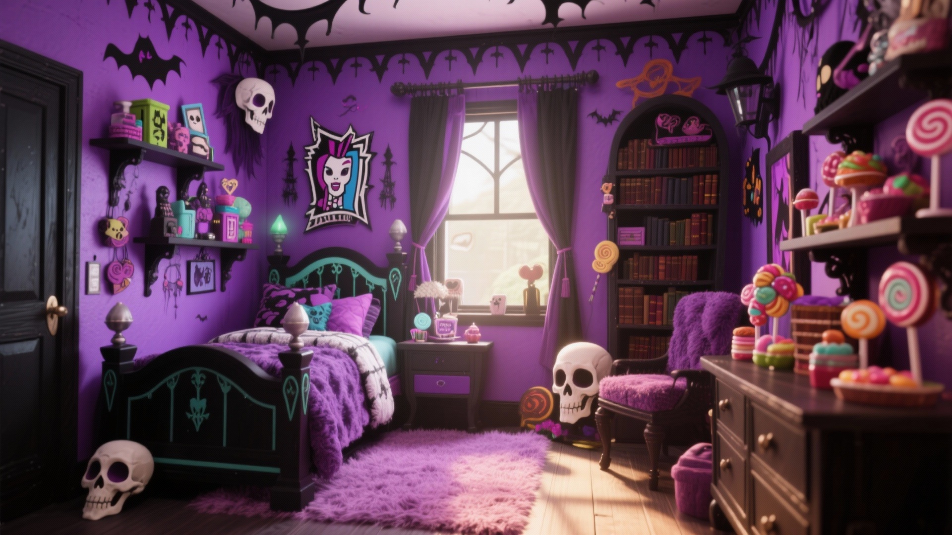 Monster High Themed Bedroom Ideas for Fun Decor