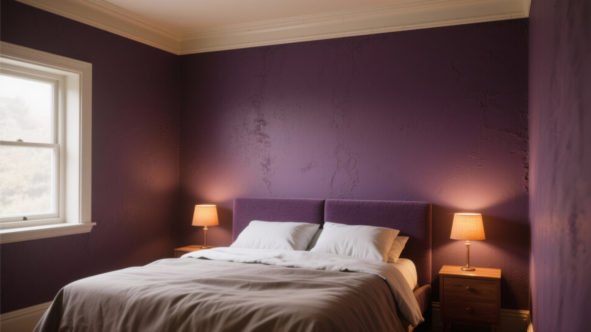 Purple Bedroom Feels Too Dark? 5 Wall Ideas That Work