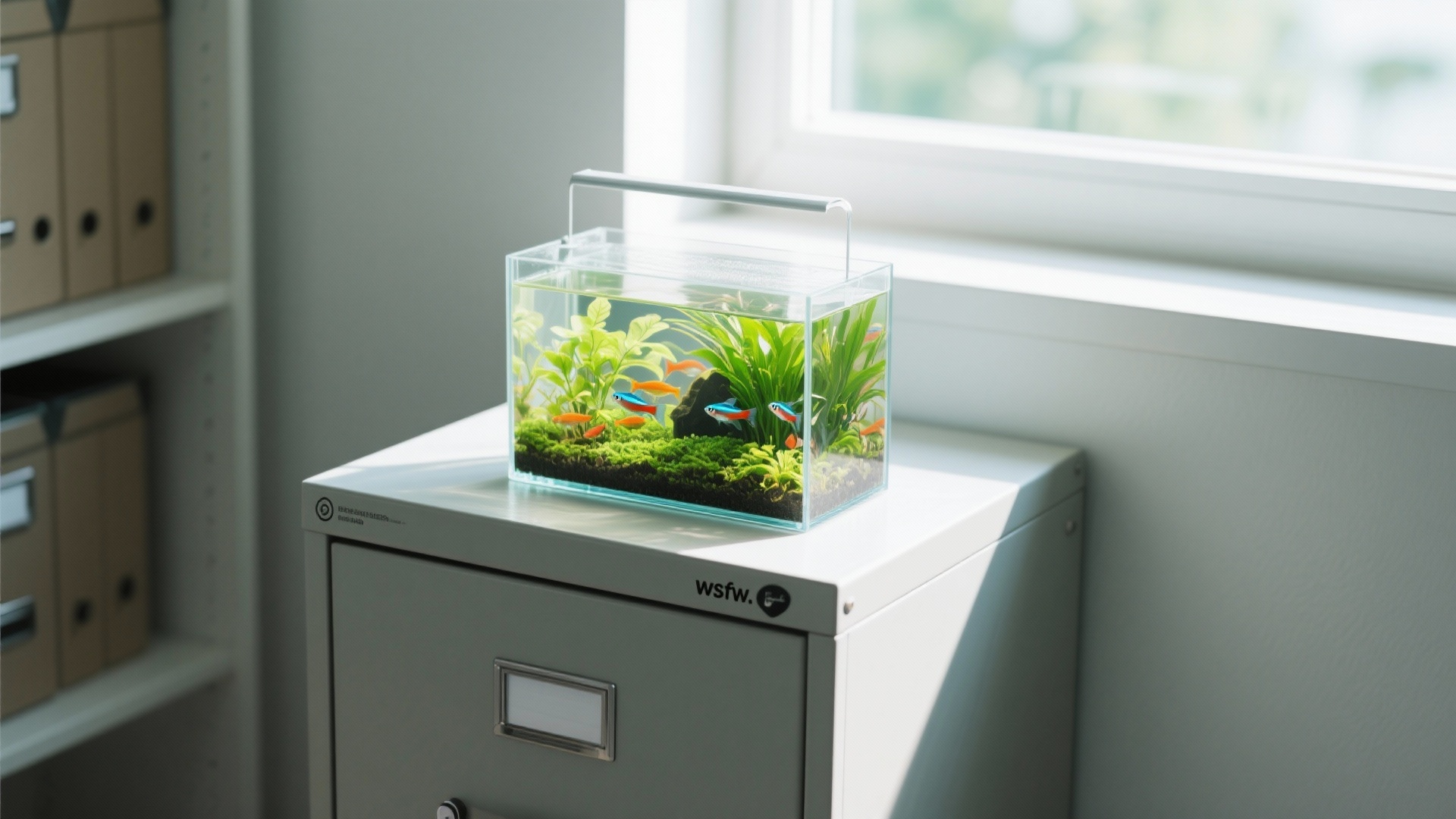 Office Feels Dull? 10 Office Fish Tank Ideas That Fit Any Space