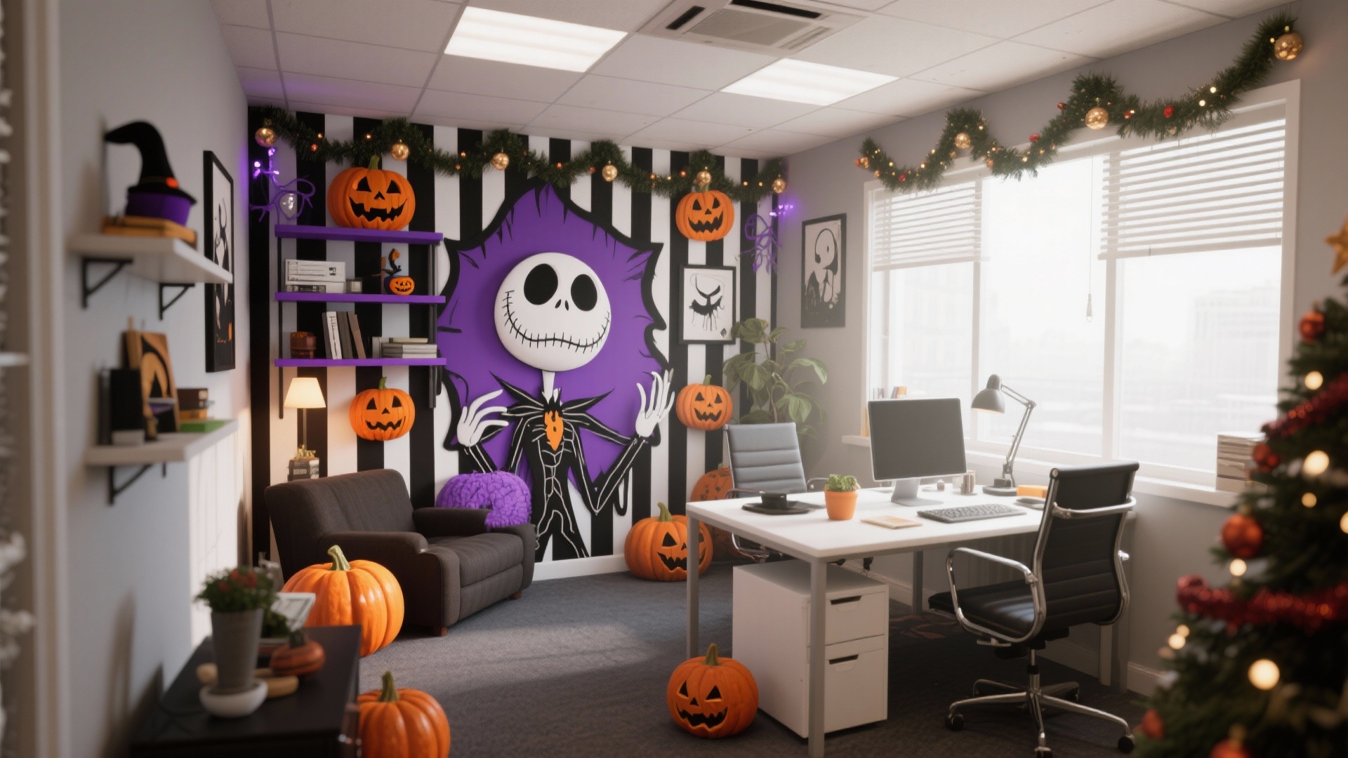 Office Too Boring? Nightmare Before Christmas Office Ideas