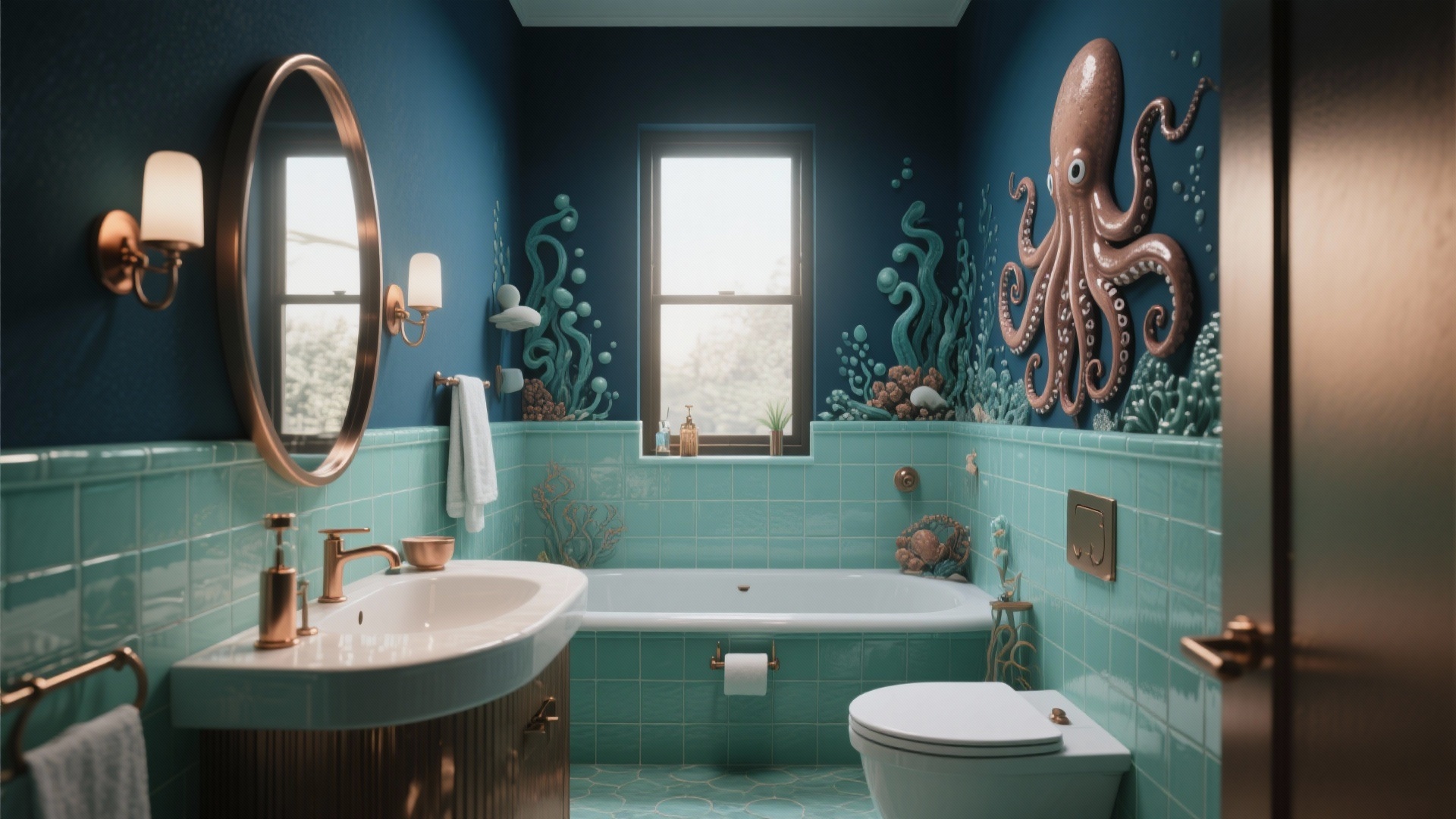 5 Octopus Bathroom Decor Ideas