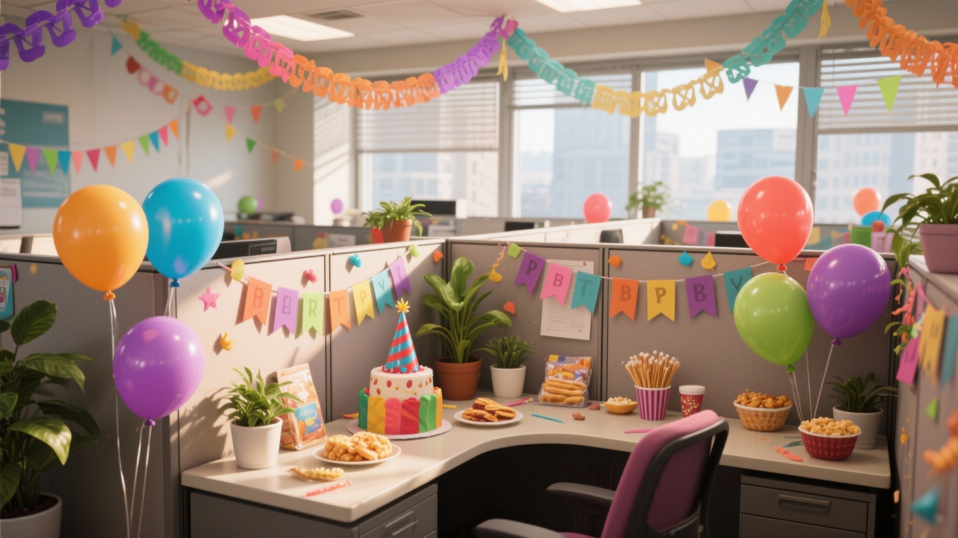 Office Cubicle Birthday Decorations Look Messy? 10 Ideas
